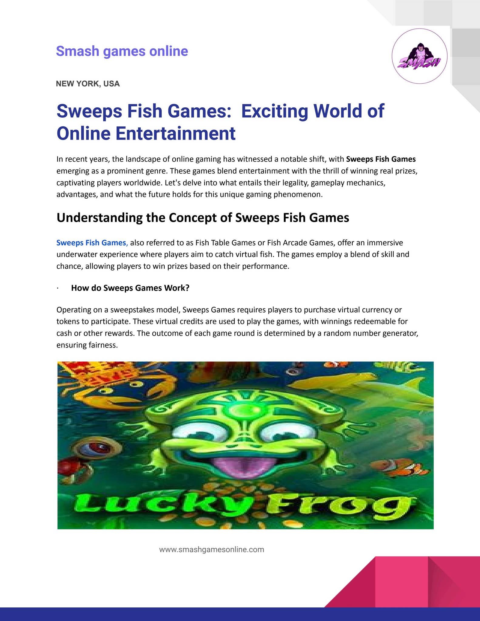 Sweeps Fish Games: Exciting World of Online Entertainment by ...