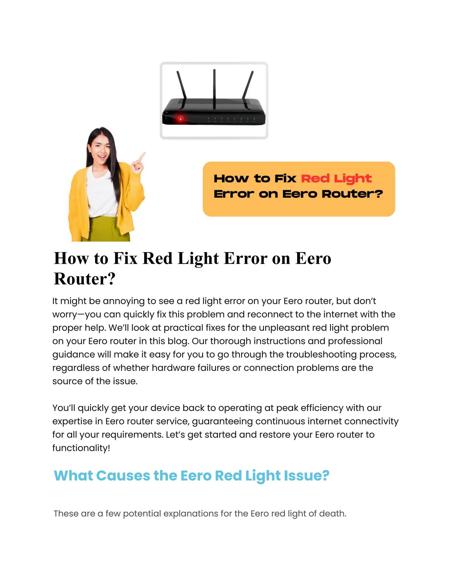 How to Fix Red Light Error on Eero Router? by Peter Smith - Issuu