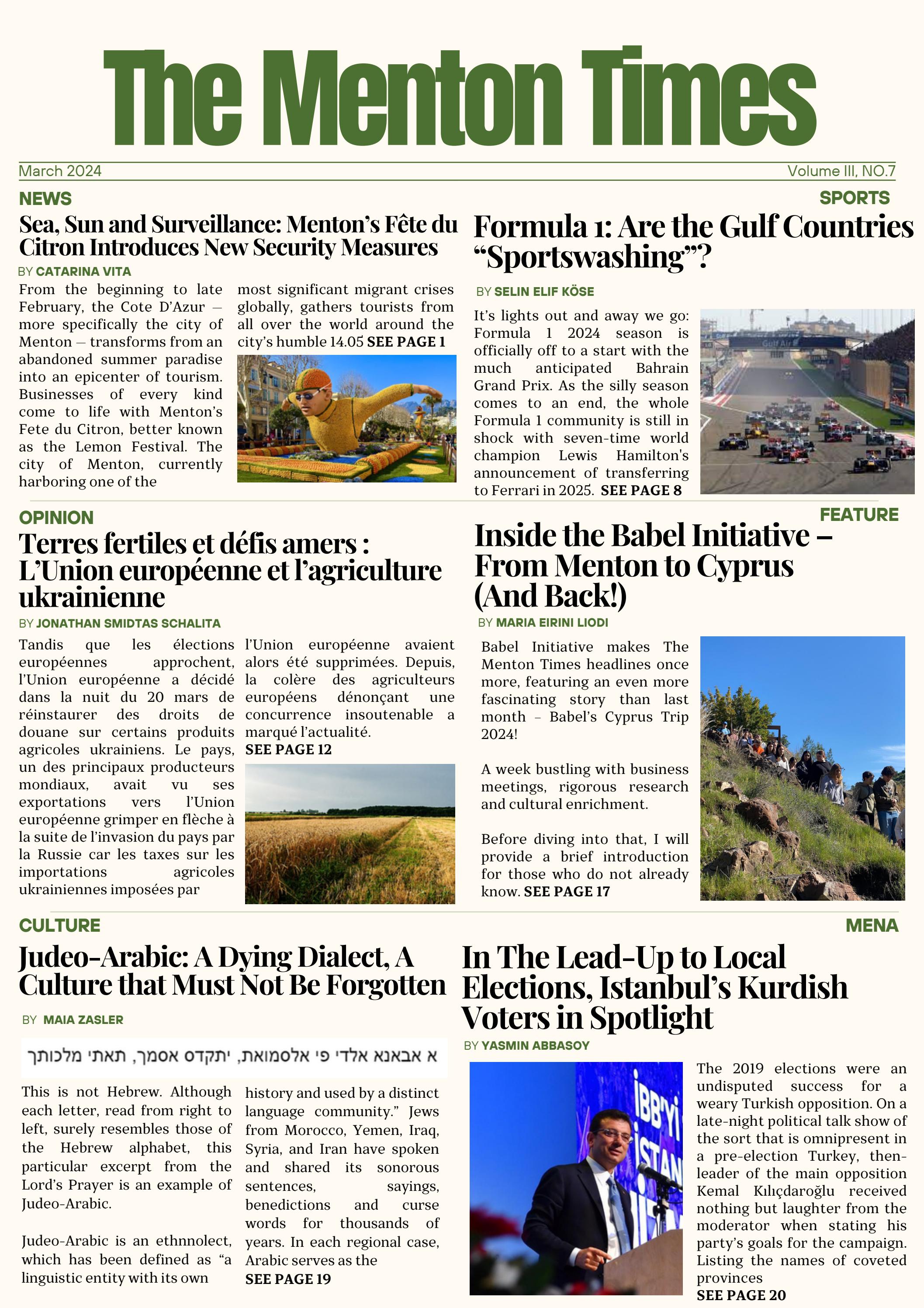 The Menton Times - Volume III, Issue VII by thementontimes - Issuu