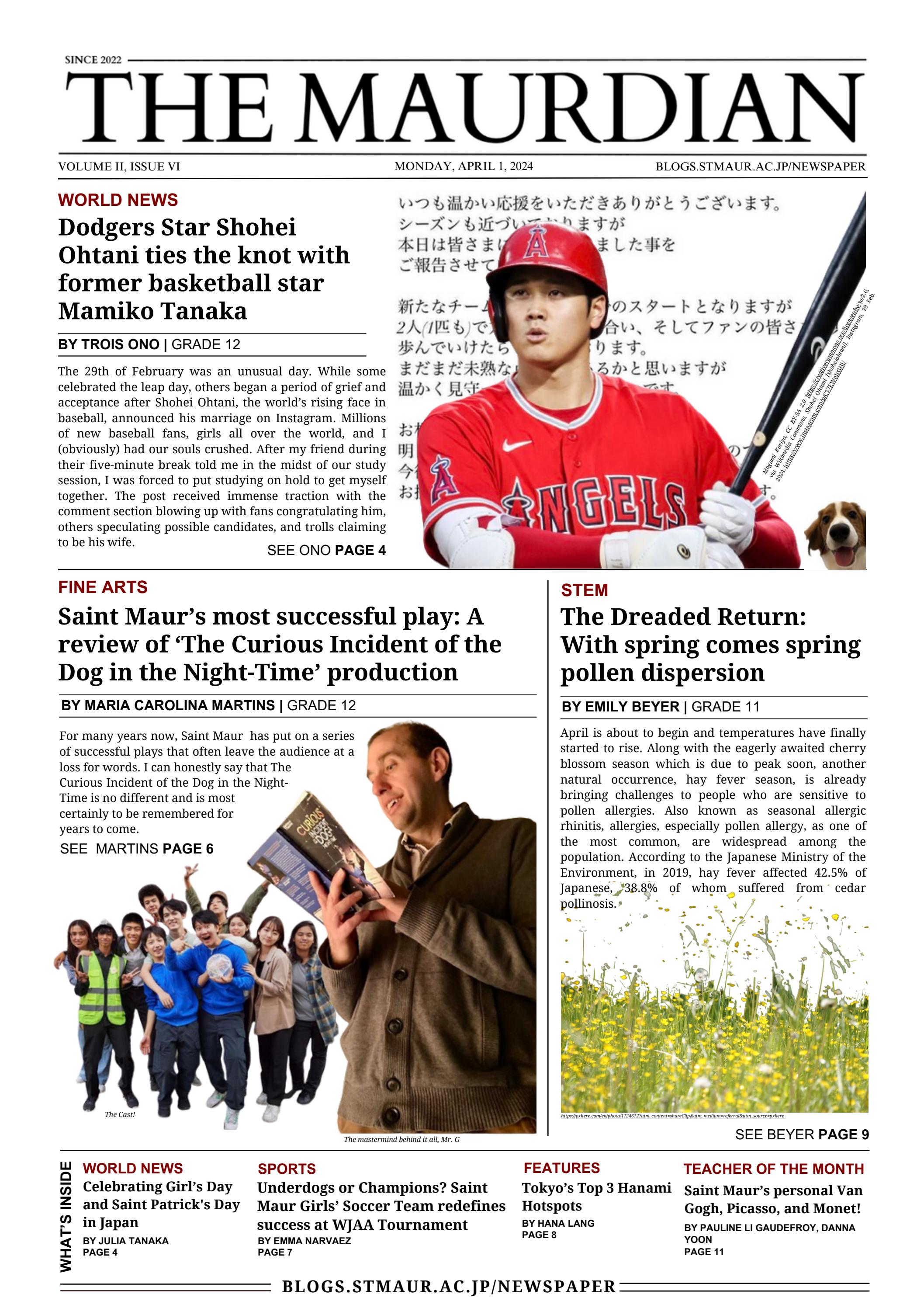 Volume II, Issue VI by The Maurdian - Issuu