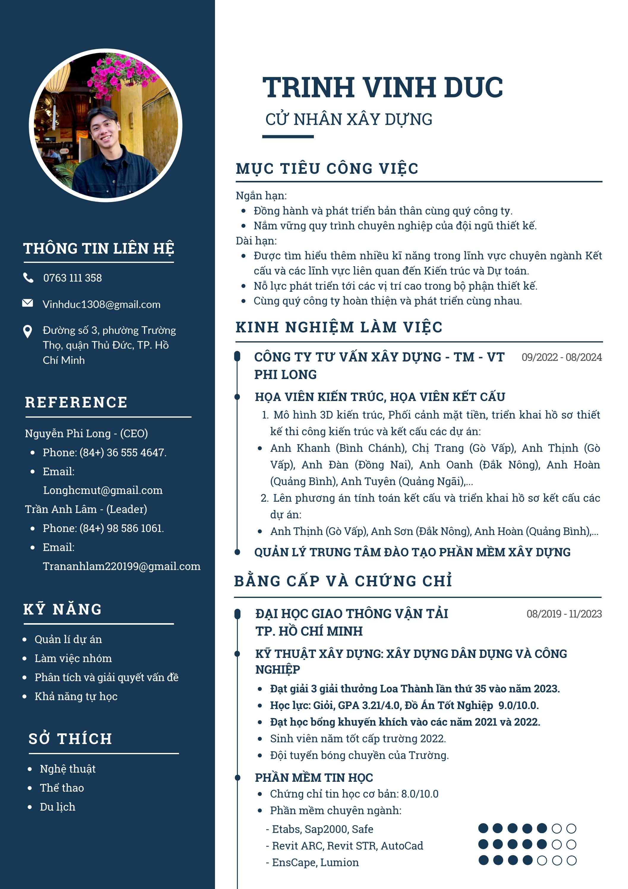 TrinhVinhDuc's Vietnamese CV by Trịnh Vĩnh Đức - Issuu
