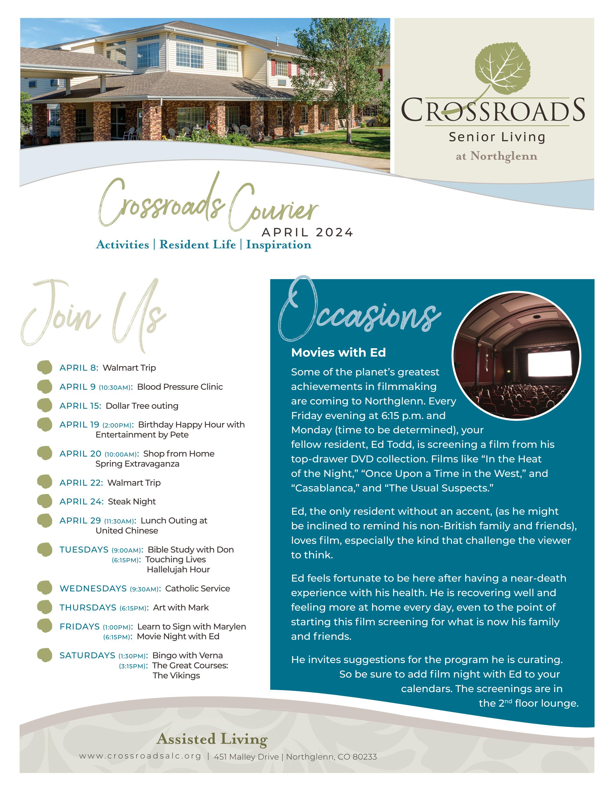 Crossroads Courier - Northglenn - April 2024 by Crossroads - Issuu