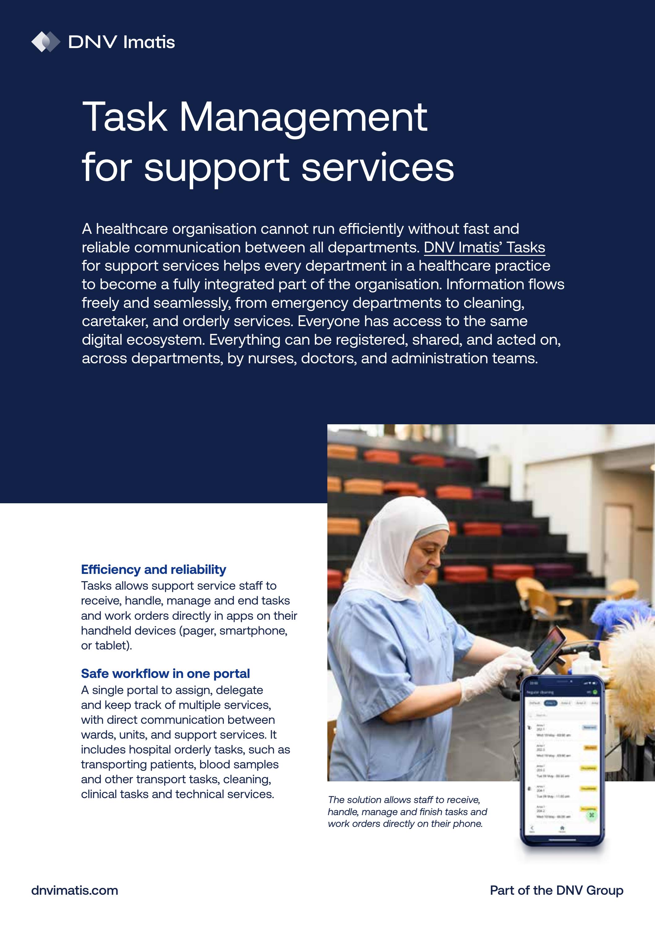 Task management for support services by DNV Imatis - Issuu