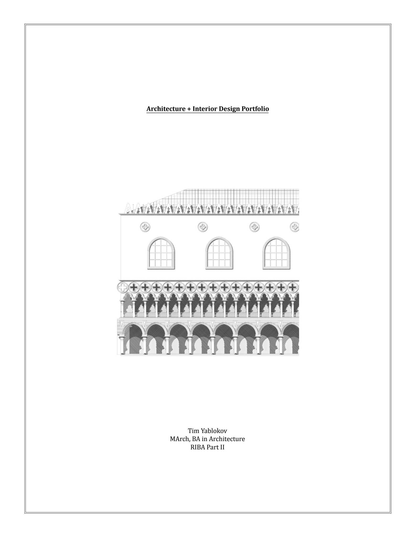 Architectural Design Portfolio by Timur Iablokov - Issuu