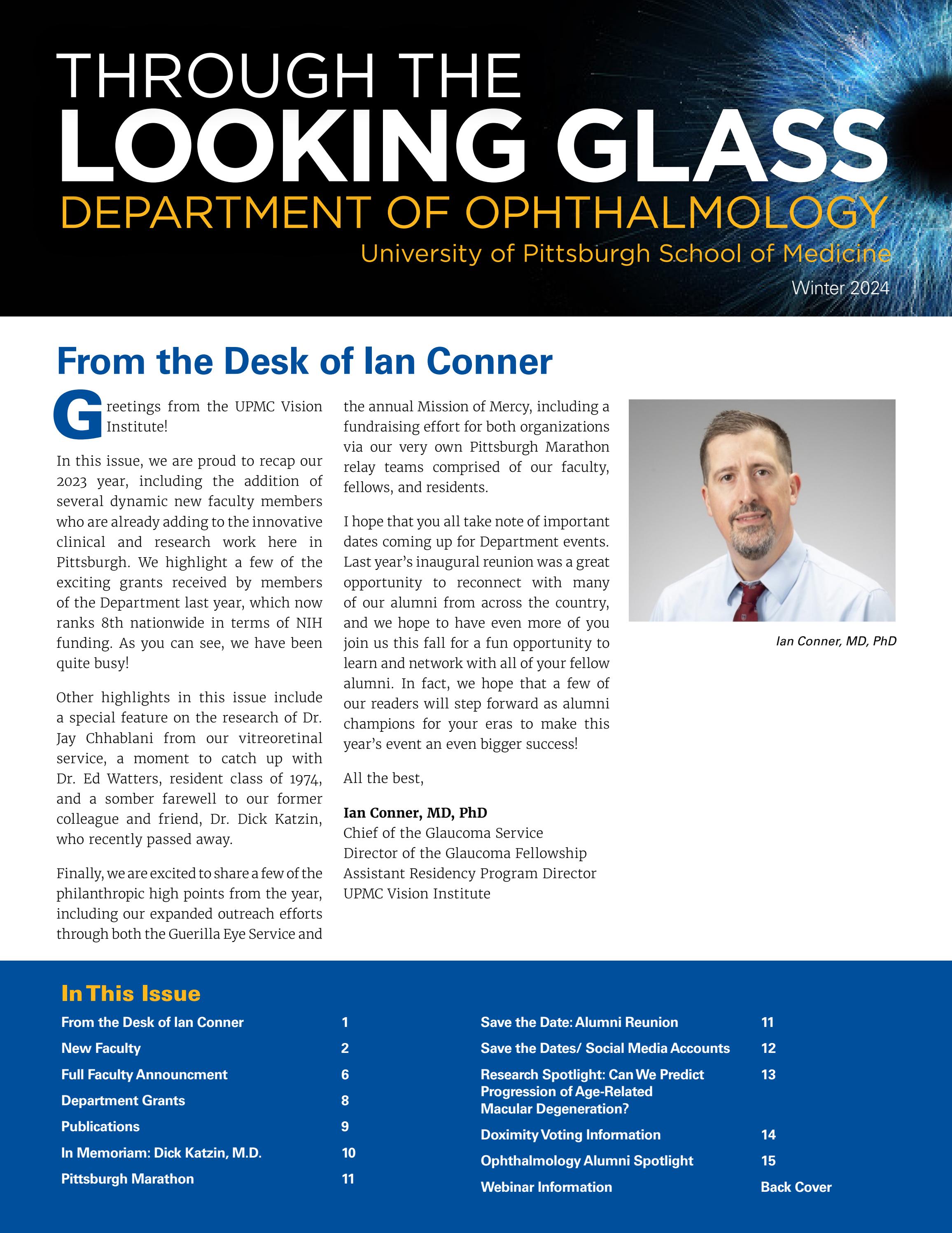 Through the Looking Glass, Winter 2024 by Eye & Ear Foundation of Pittsburgh - Issuu