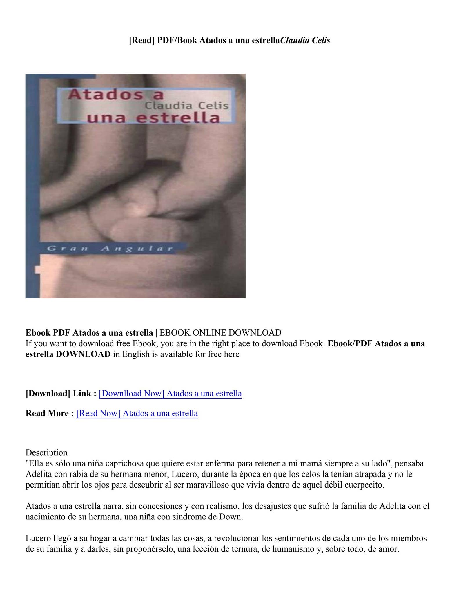 [PDF] Atados a una estrella - Claudia Celis by larisaherries88 - Issuu