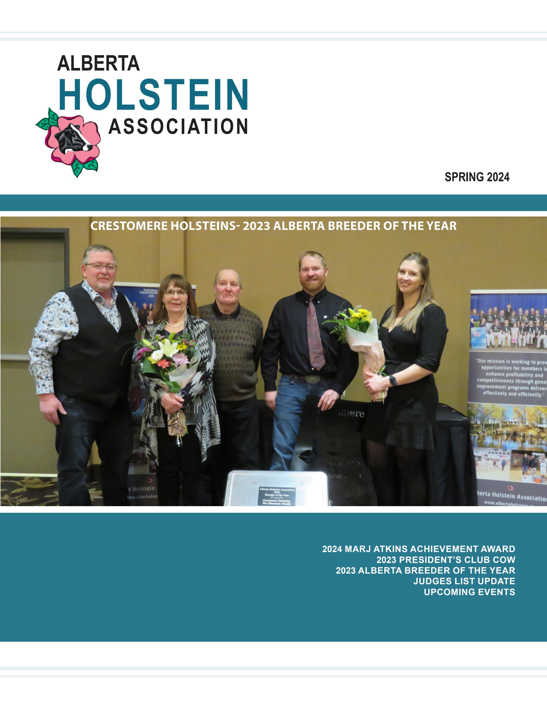 Spring 2024 Newsletter by Alberta Holstein Association - Issuu