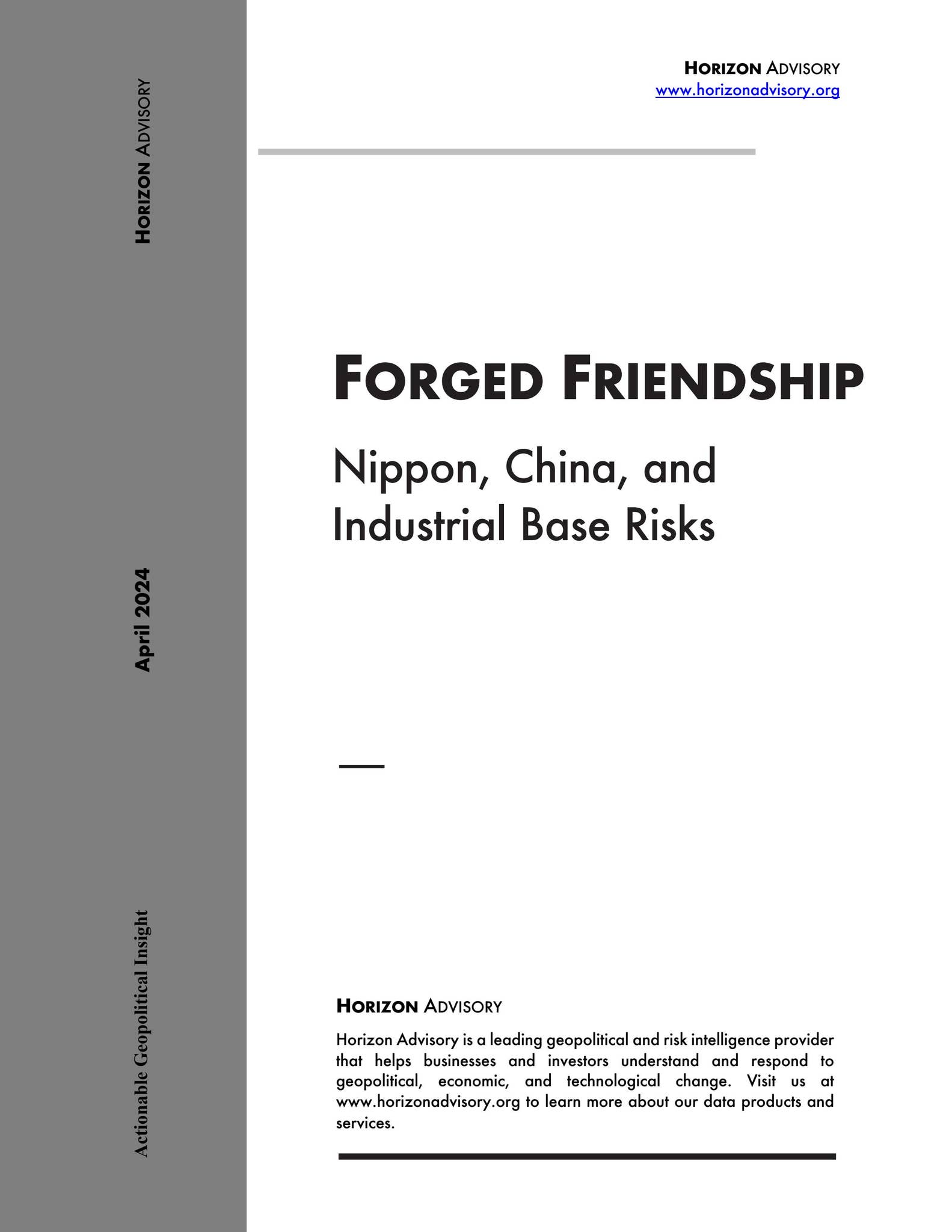 Forged Friendship by horizonadvisory - Issuu