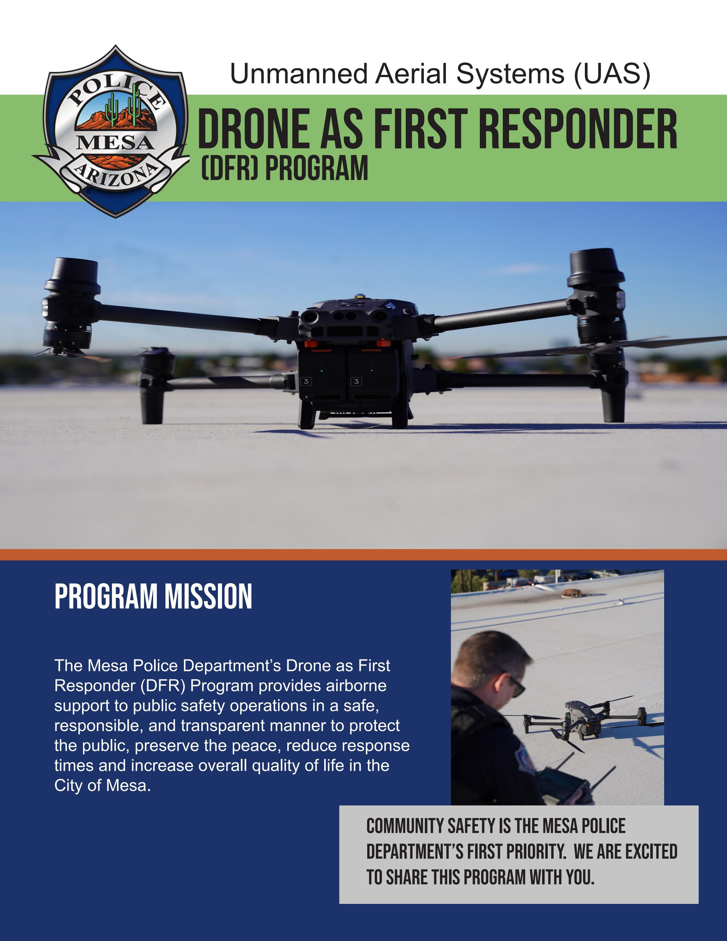 Mesa First Responder Drone Program by mesaazpolice.gov - Issuu