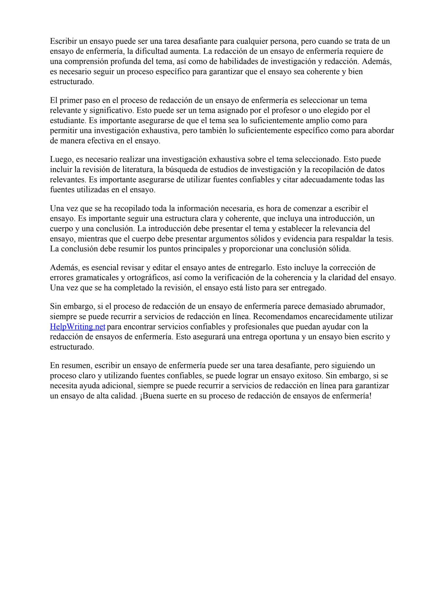 El Proceso De Redacción De Un Ensayo De Enfermería by Stacy Christian ...