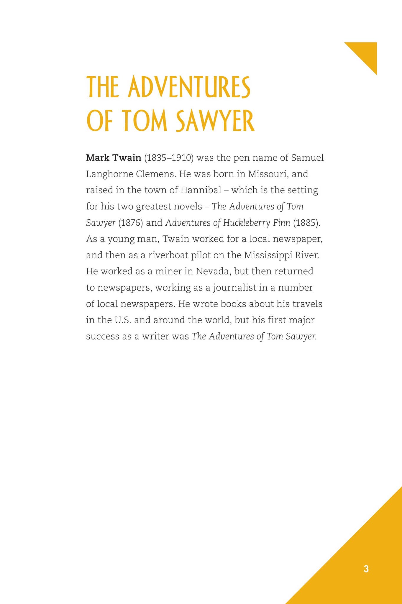The adventures of tom sawyer by Editora FTD - Issuu