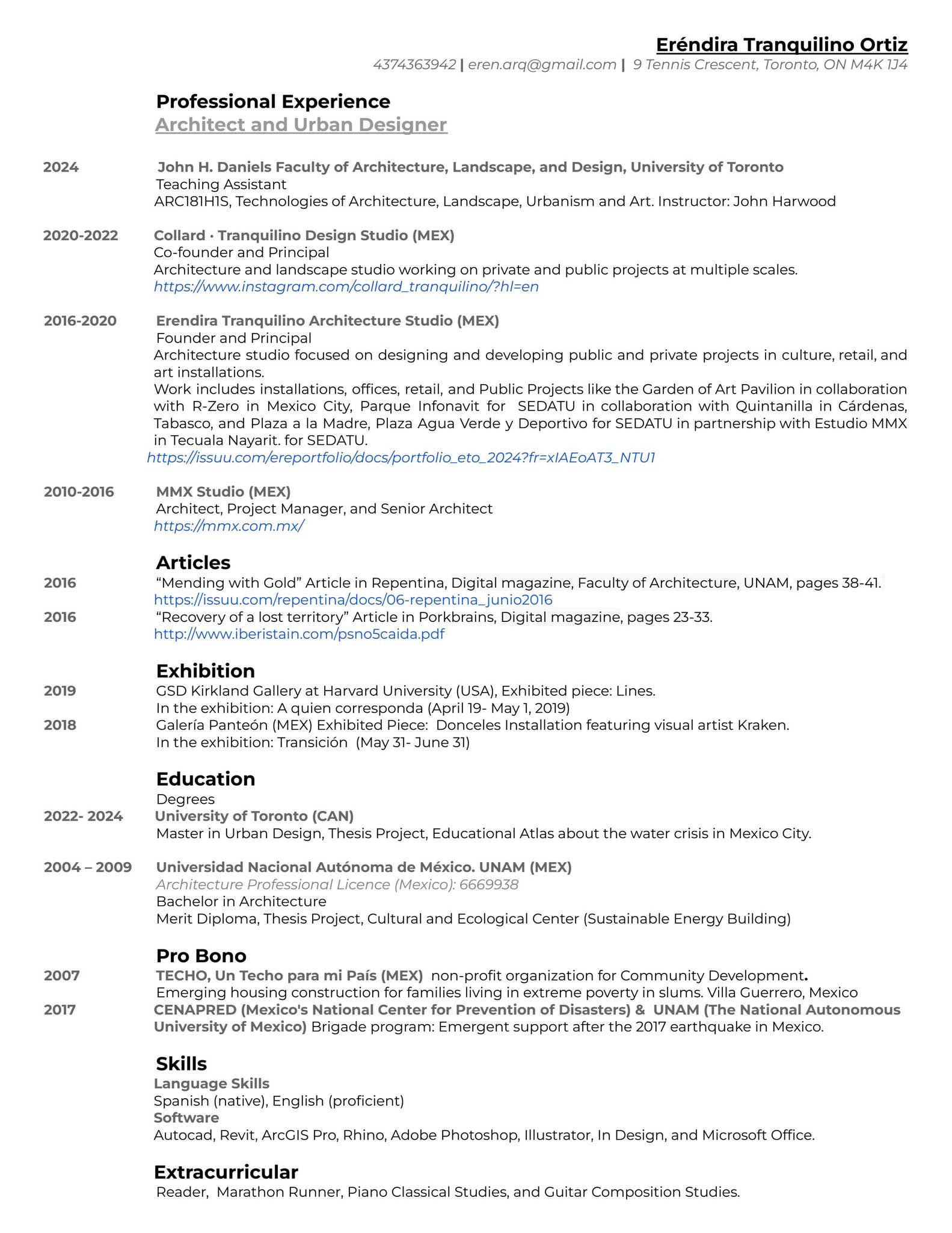 RESUME_Erendira Tranquilino by ereportfolio - Issuu