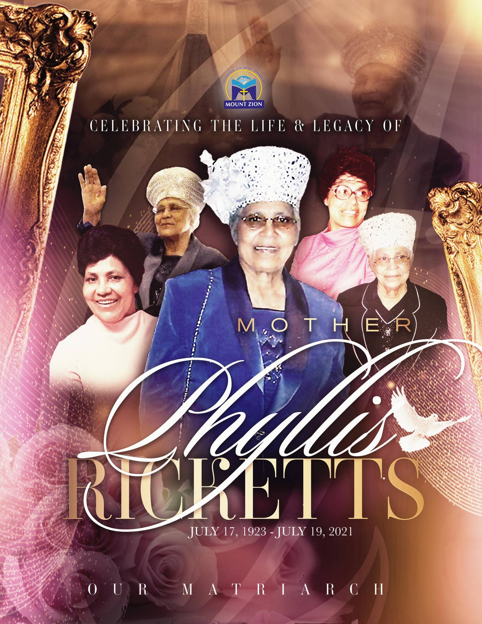 Celebrating the Life of Mother Phyllis D. Ricketts by jhartistrypro - Issuu