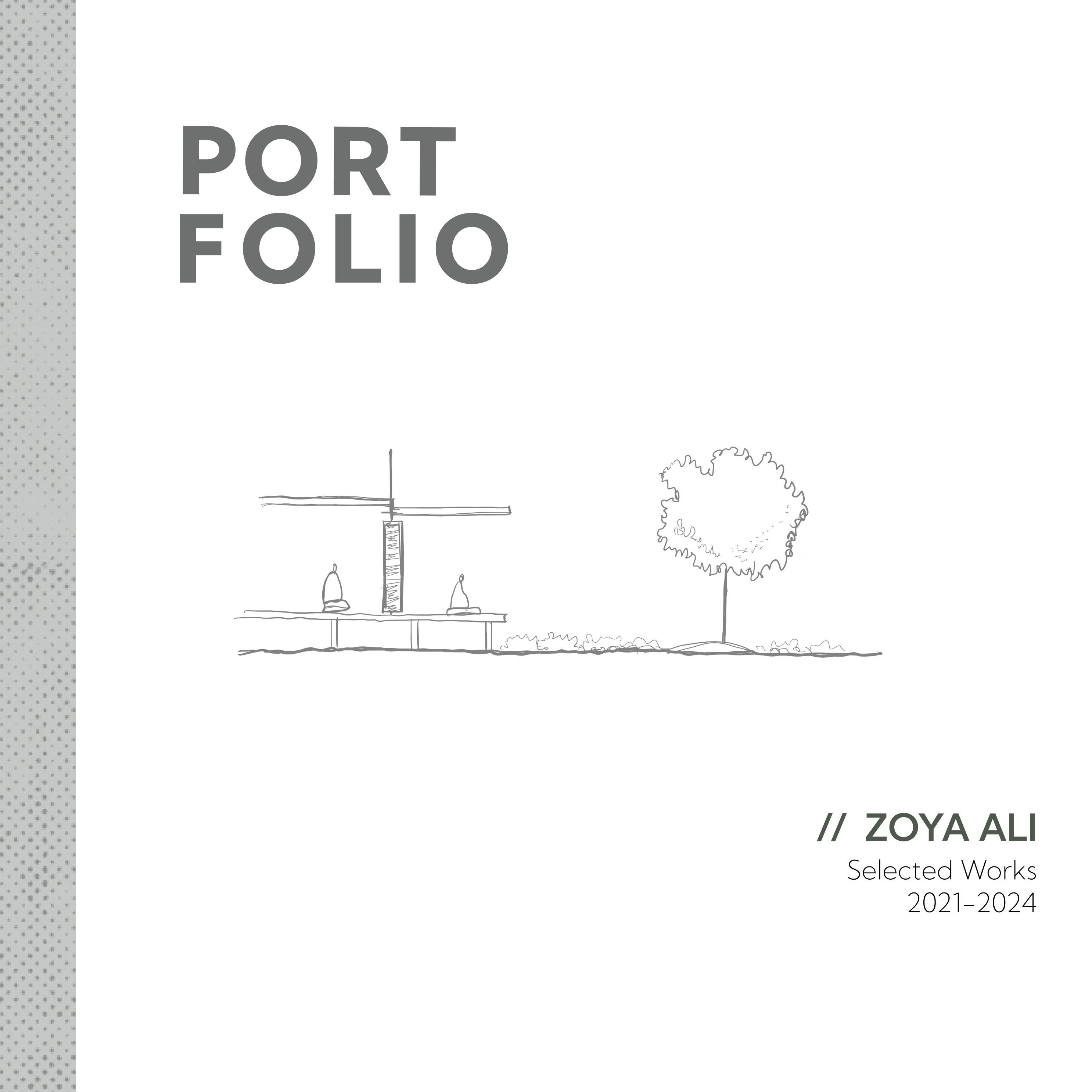 Zoya Ali | Architecture Portfolio 2024 by Zoya Ali - Issuu