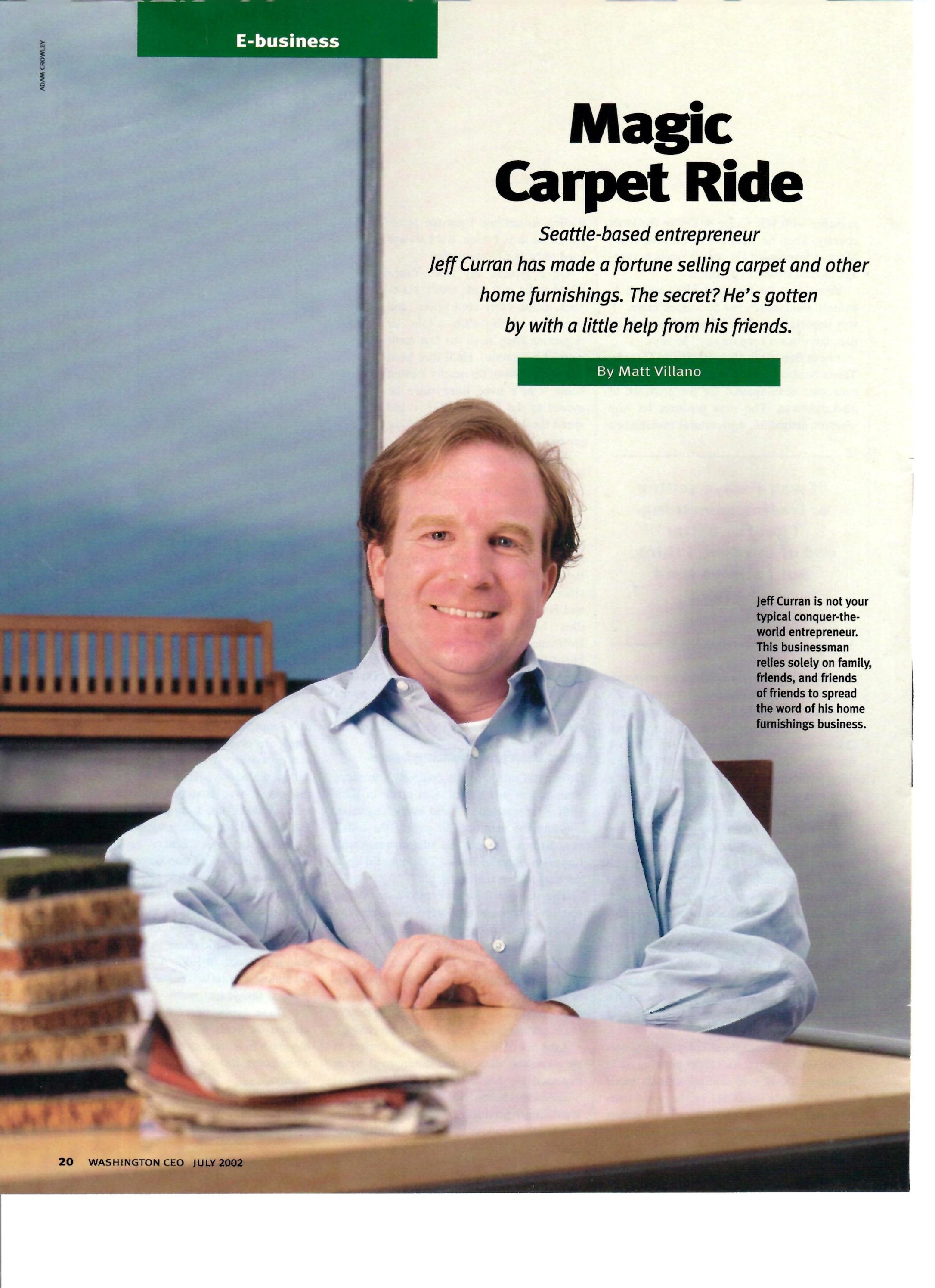 Washington CEO: Profile of Jeff Curran by Curran & sisalcarpet.com - Issuu