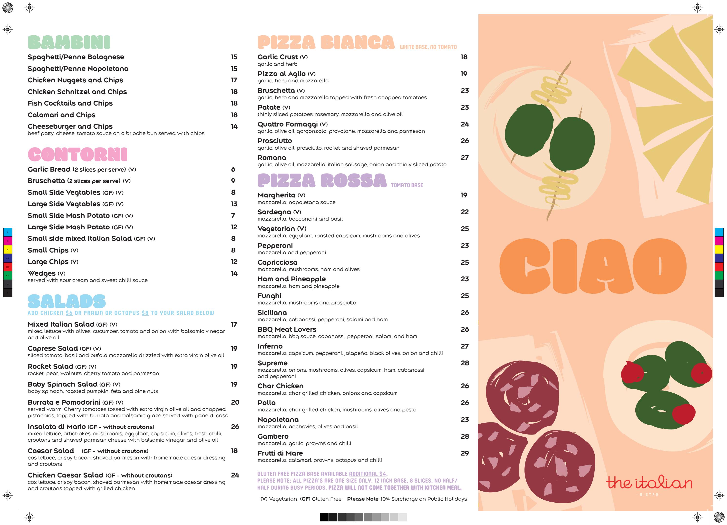 Italian Bistro Menu Bankstown Golf Club 2024 by Bankstown Sports Club ...