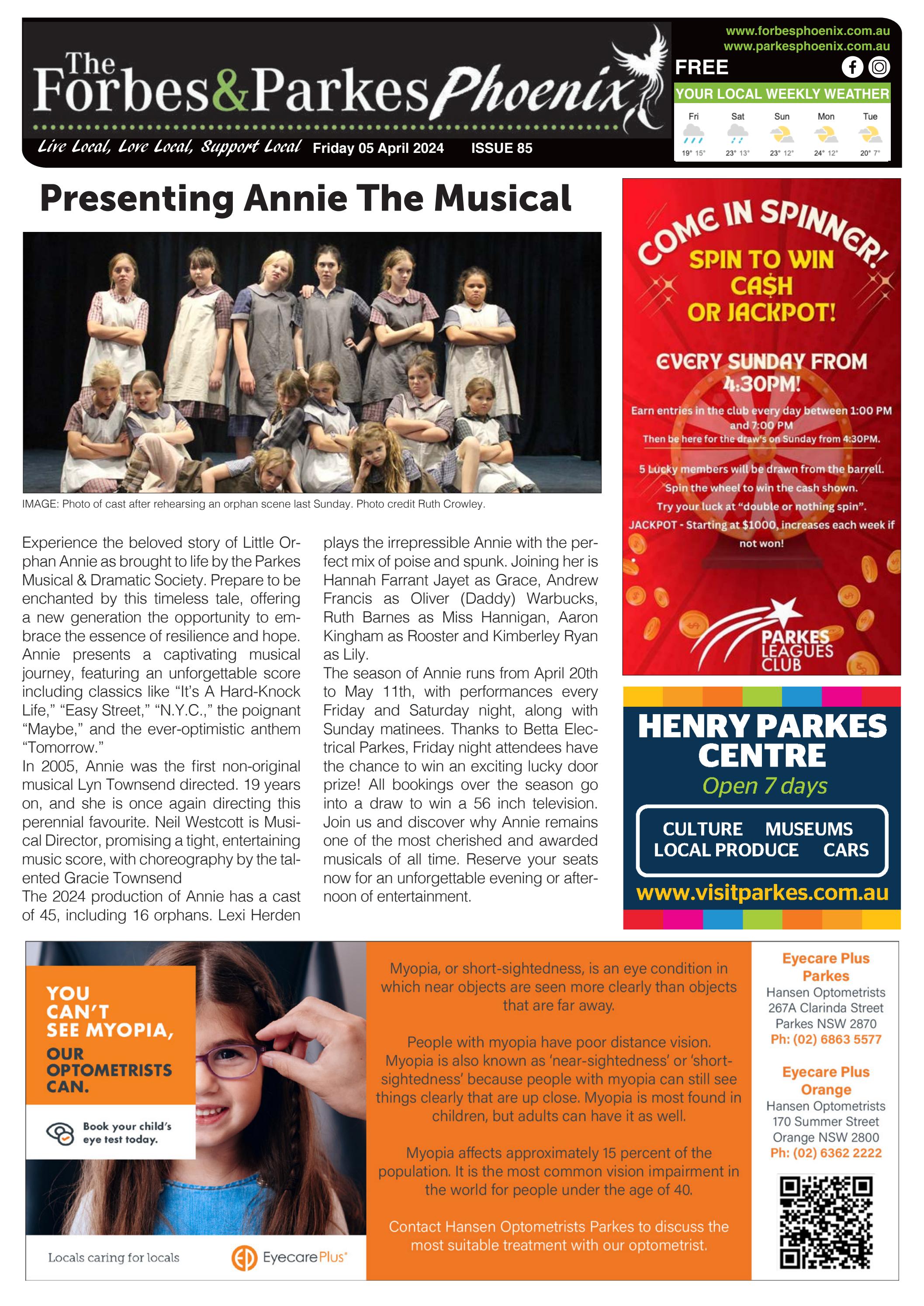 The Forbes & Parkes Phoenix - Issue 85 by Canowindra Phoenix - Issuu