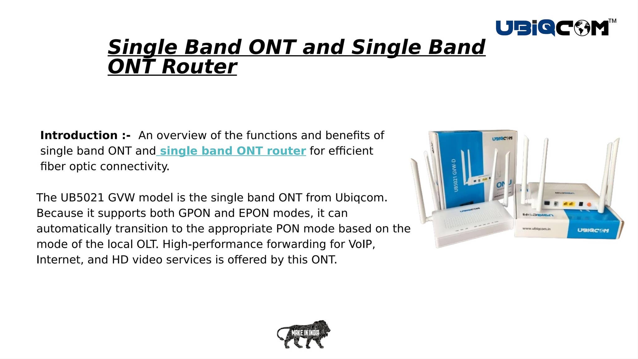 Ubiqcom Single Band Ont | Single Band Ont Router by wfhubiqcomseo - Issuu