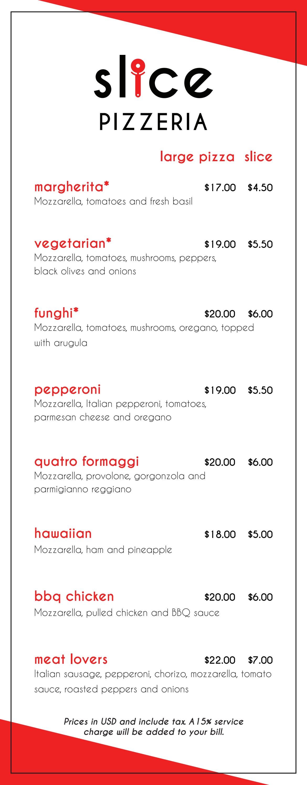Little Bay Slice Pizzeria Menu by Divi Resorts - Issuu