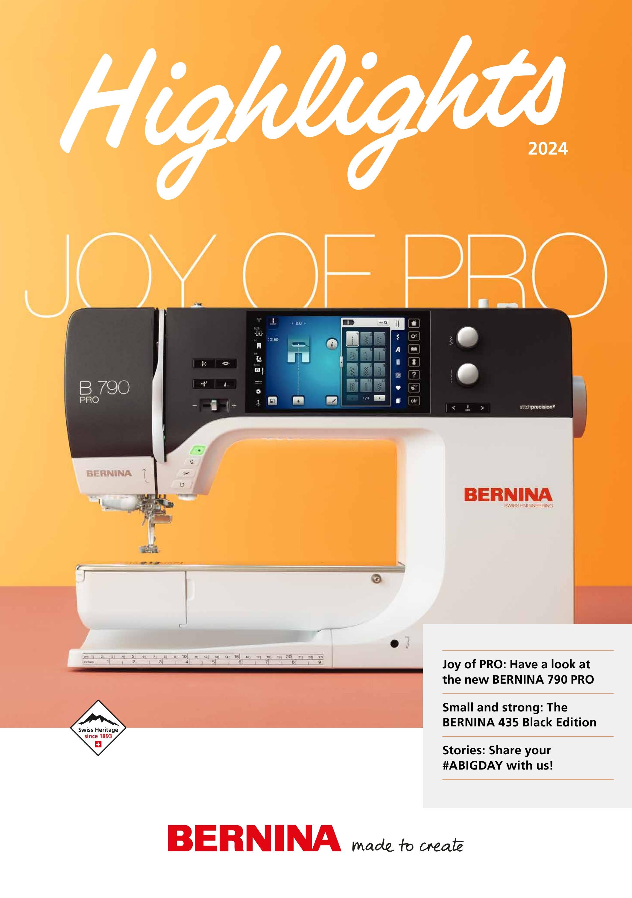 BERNINA Highlights 2024 English by Bernina International AG - Issuu