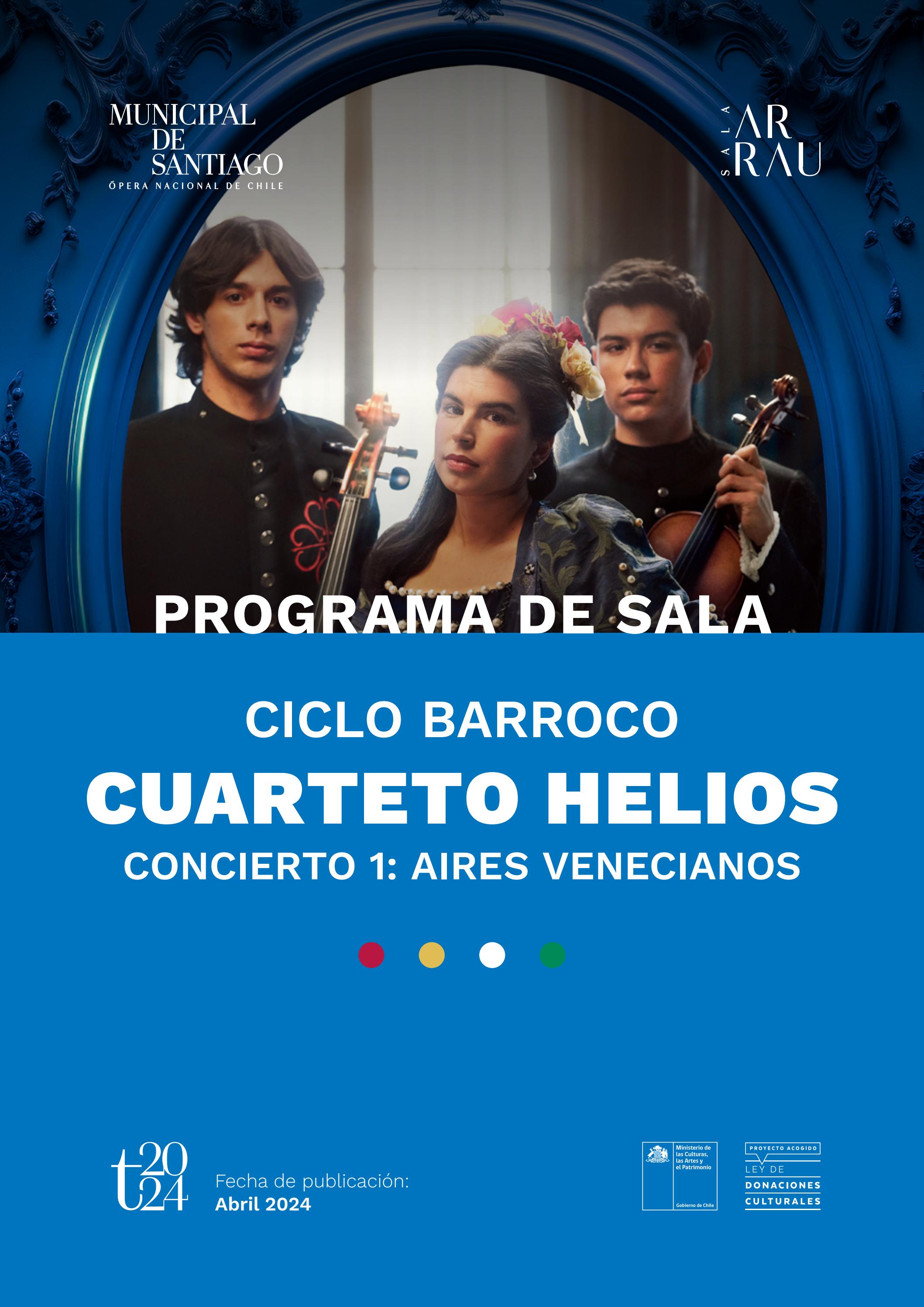 T24 / Programa de sala - Ciclo Barroco / Aires Venecianos: Cuarteto ...