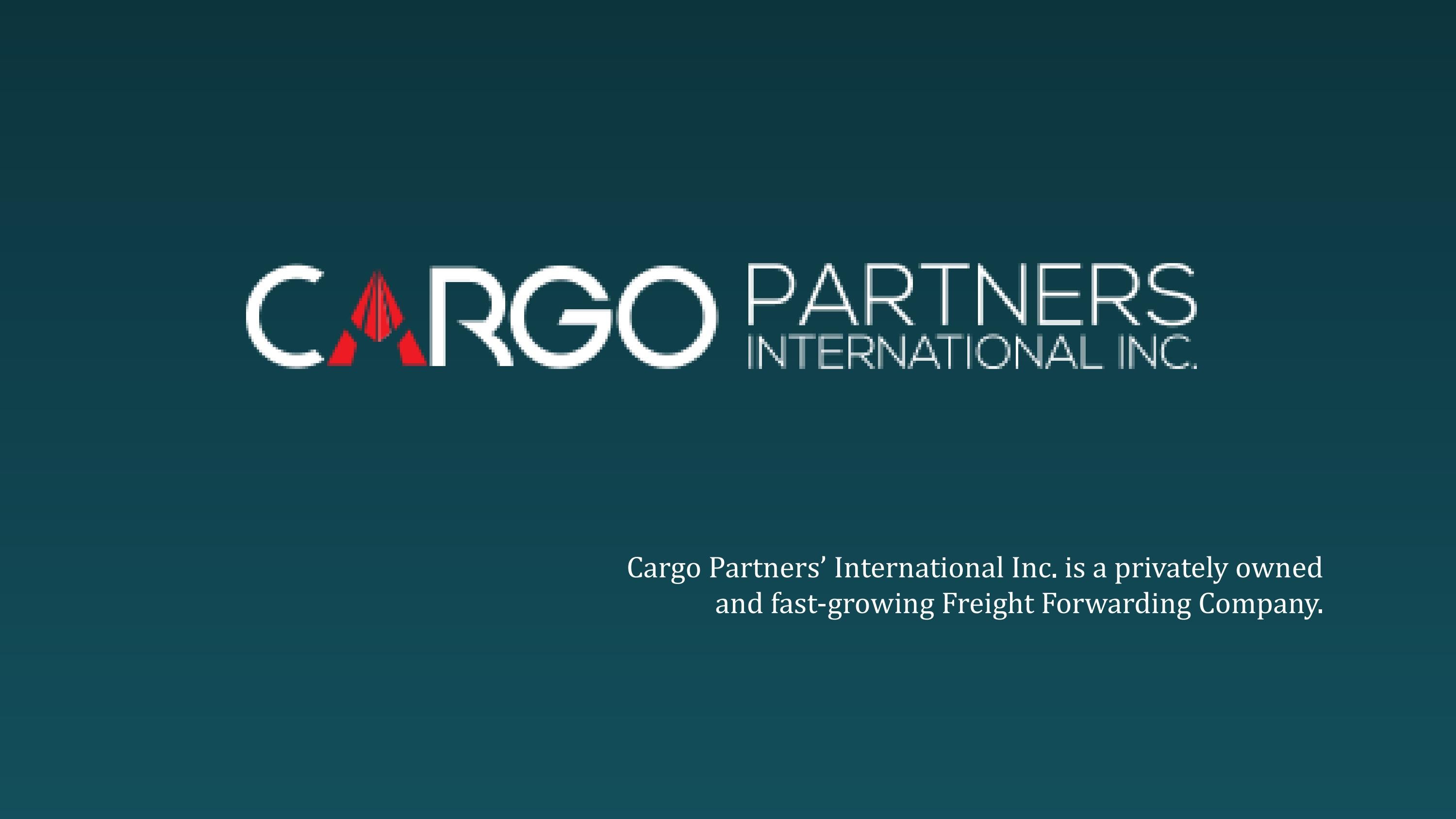 Cargo Partners International Inc. by Cargo Partners - Issuu