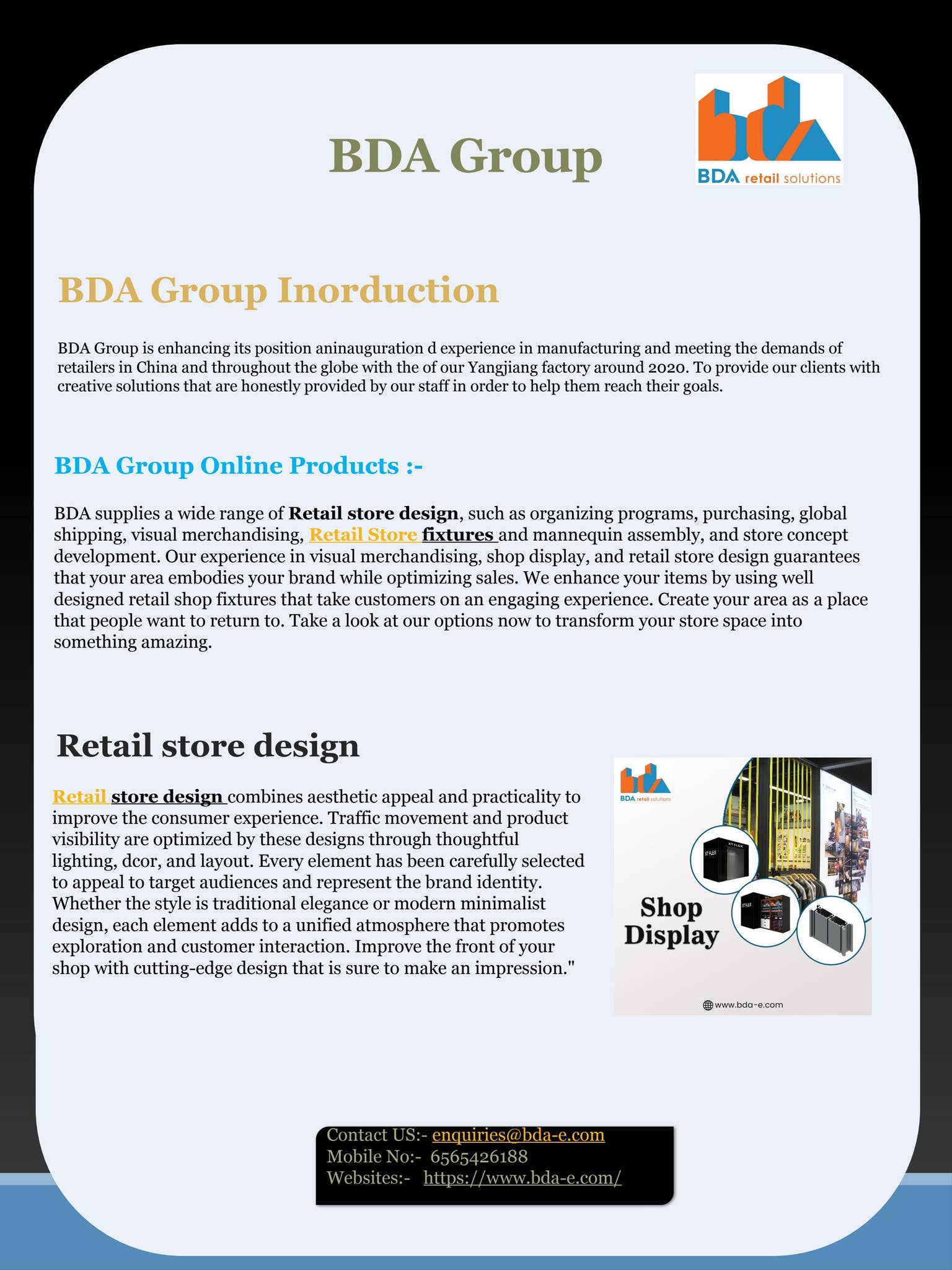 Professional Retail Store Design | BDA Group| by BDA Group - Issuu