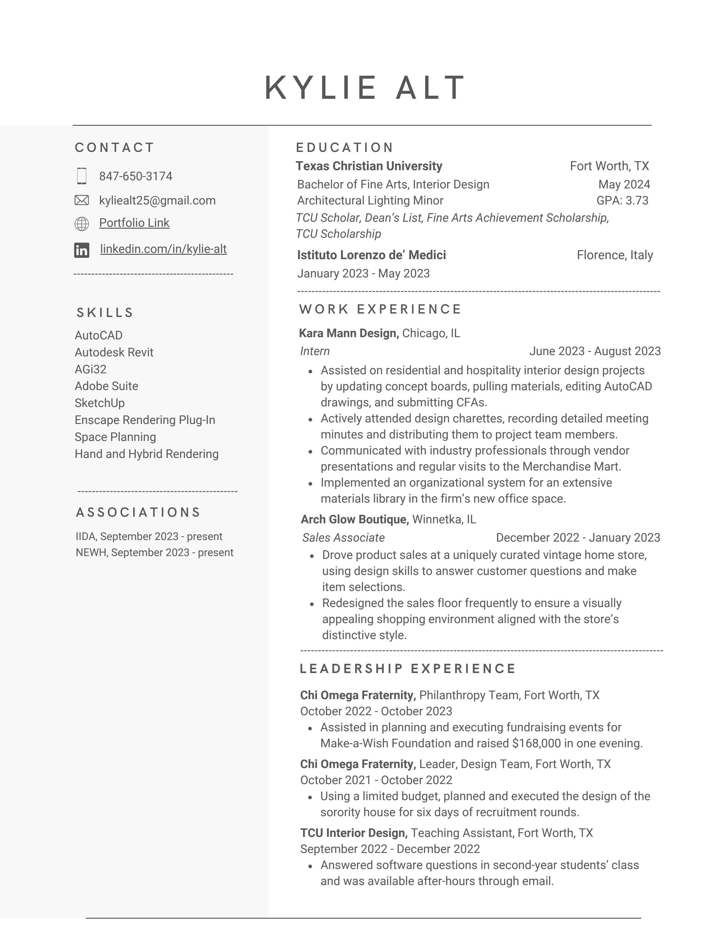 Kylie Alt - Resume by Kylie Alt - Issuu