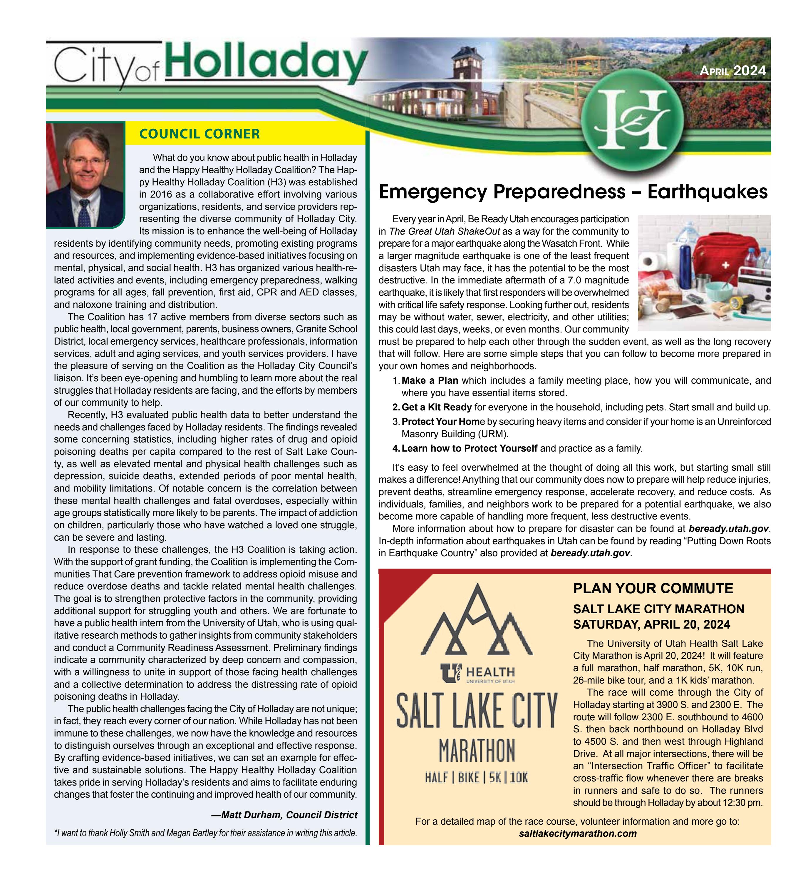 Holladay City Newsletter | April 2024 by The City Journals - Issuu