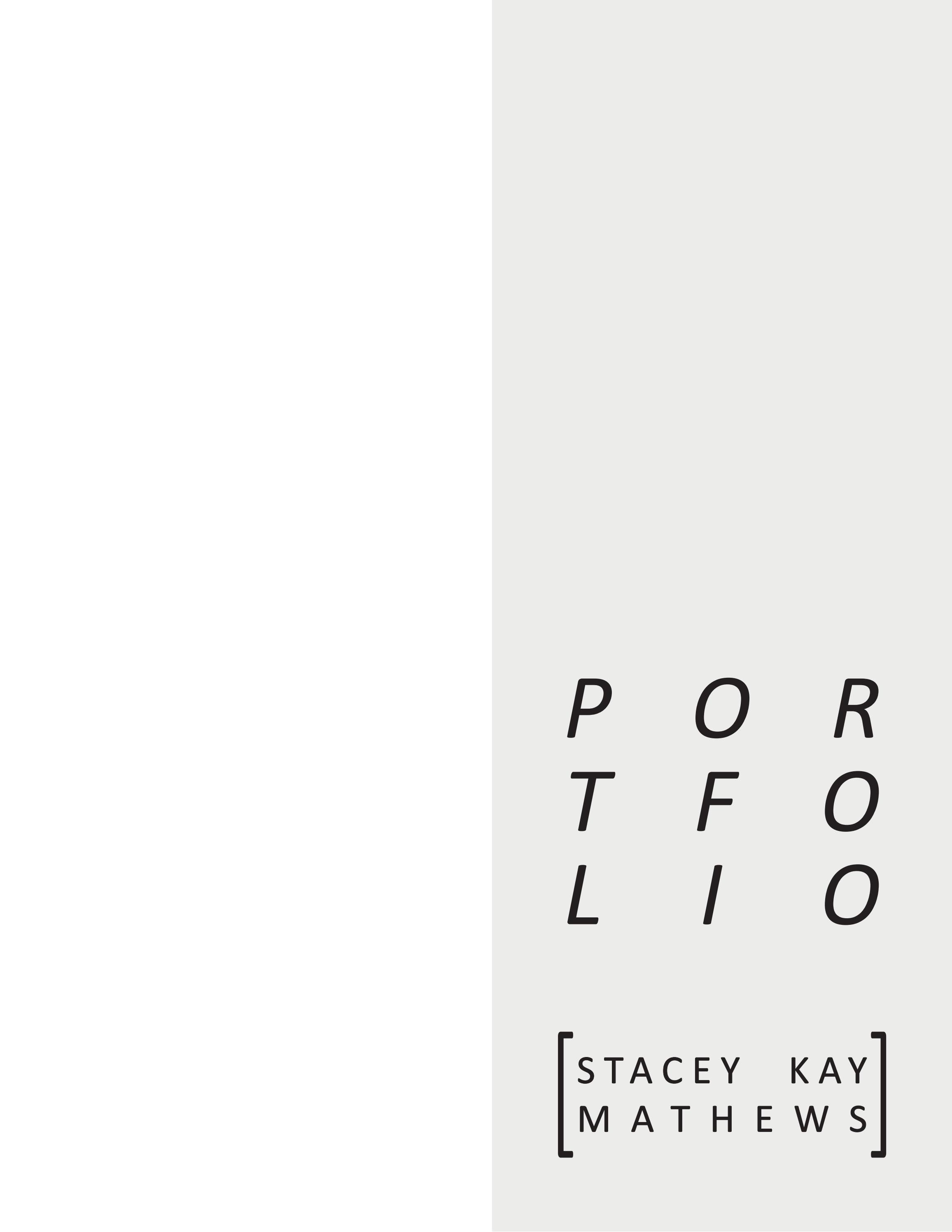 Portfolio - Stacey Kay Mathews by skmathews - Issuu