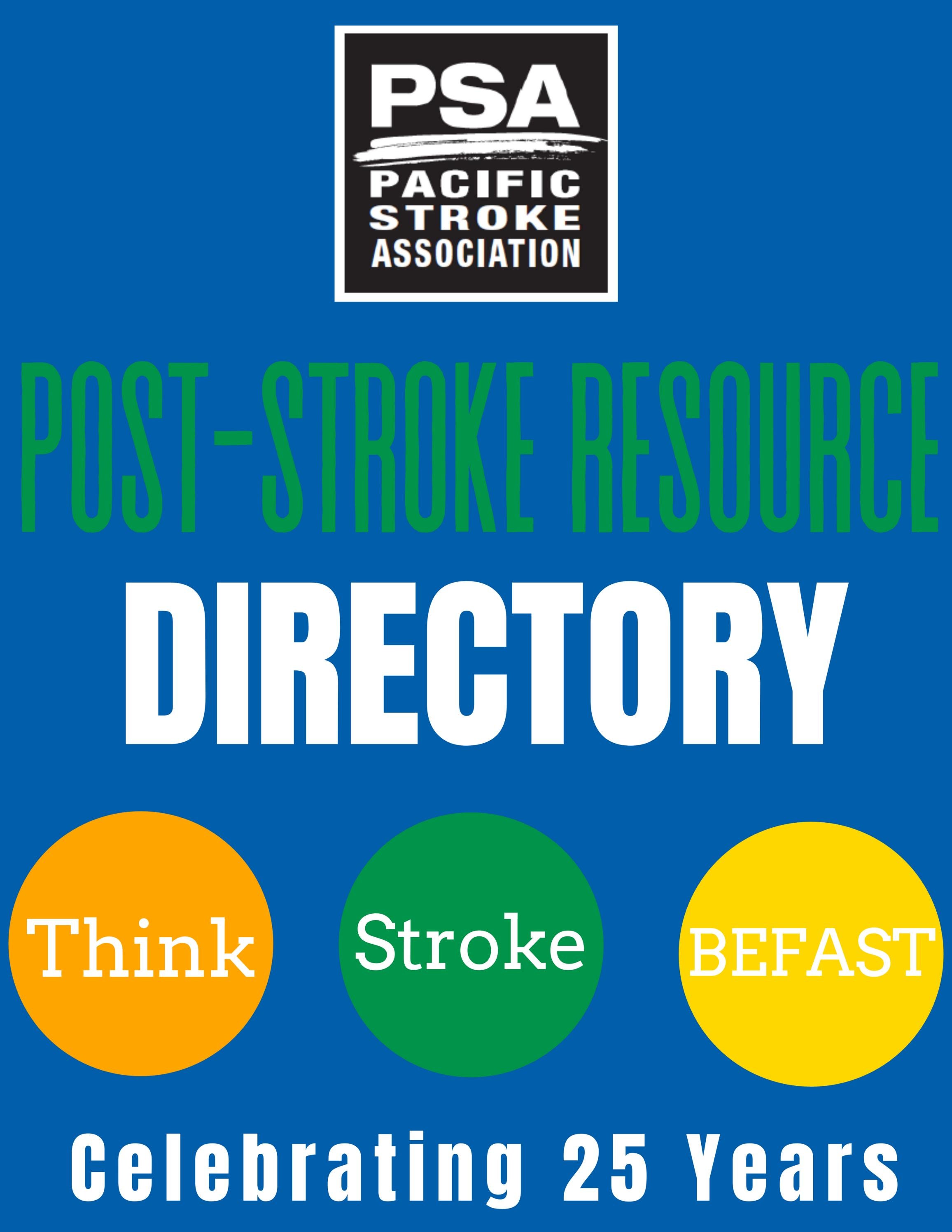 PSA RESOURCE DIRECTORY 2024-2025 EDITION by Pacific Stroke Association ...