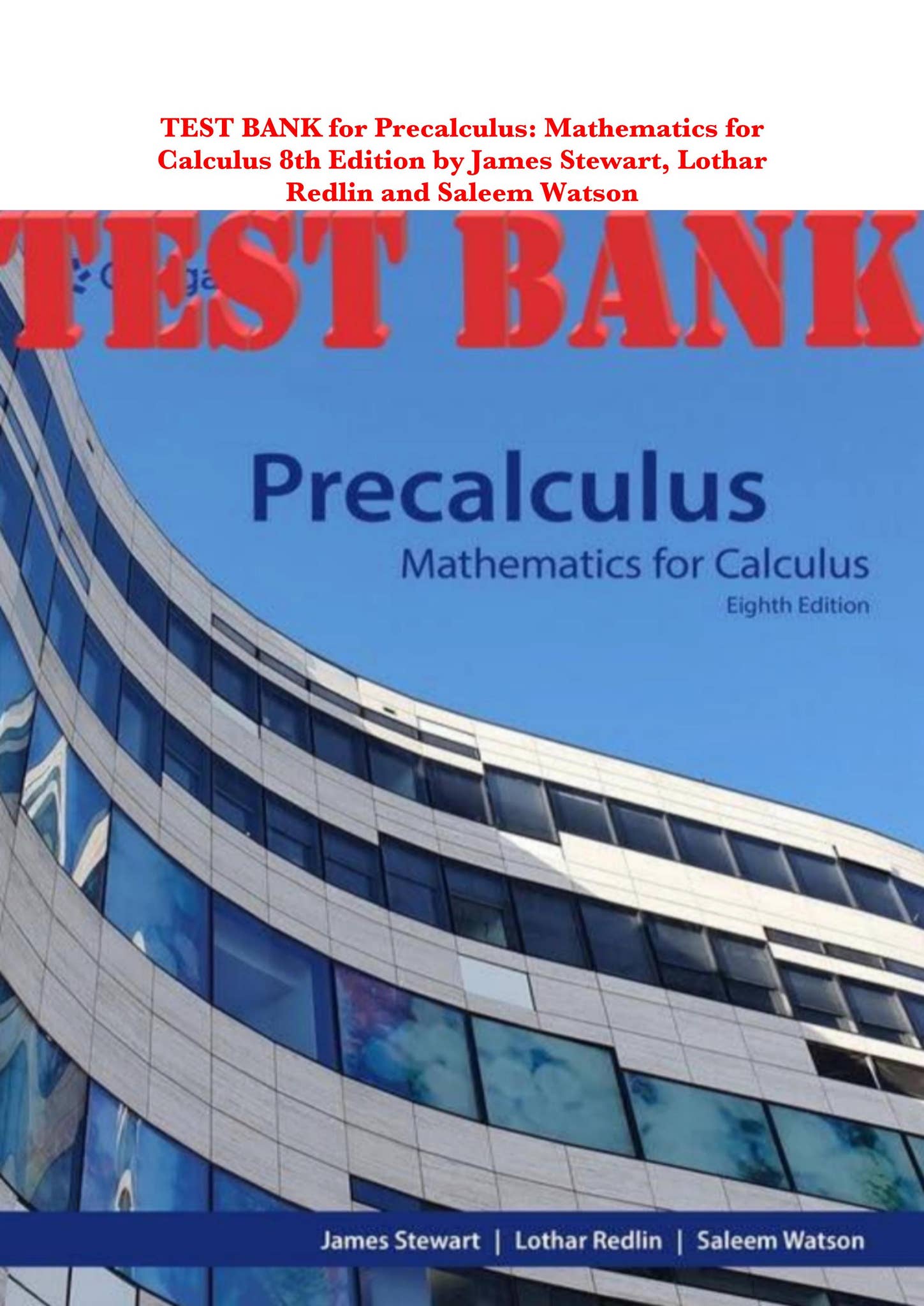 TEST BANK for Precalculus: Mathematics for Calculus 8th Edition by ...