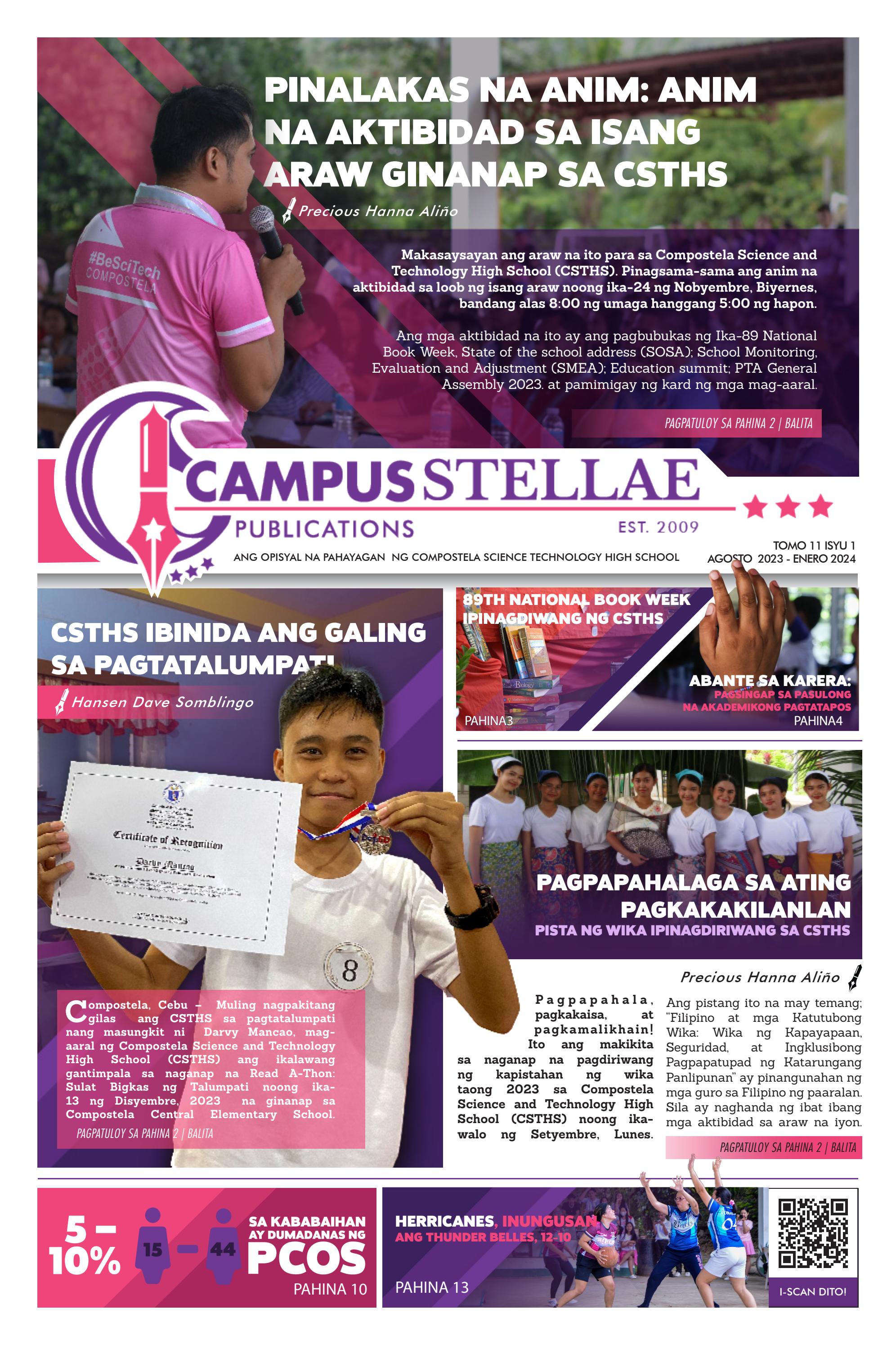 Campus Stellae - Filipino | Tomo 11, Isyu 1 by Campus Stellae - Issuu
