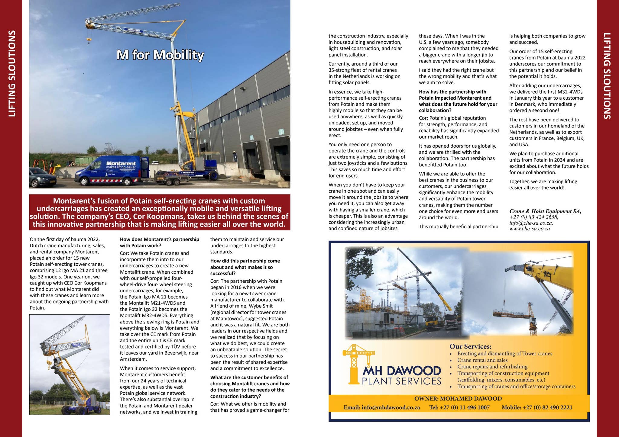 Crane & Hoist Equipment SA by Lifting Africa - Issuu