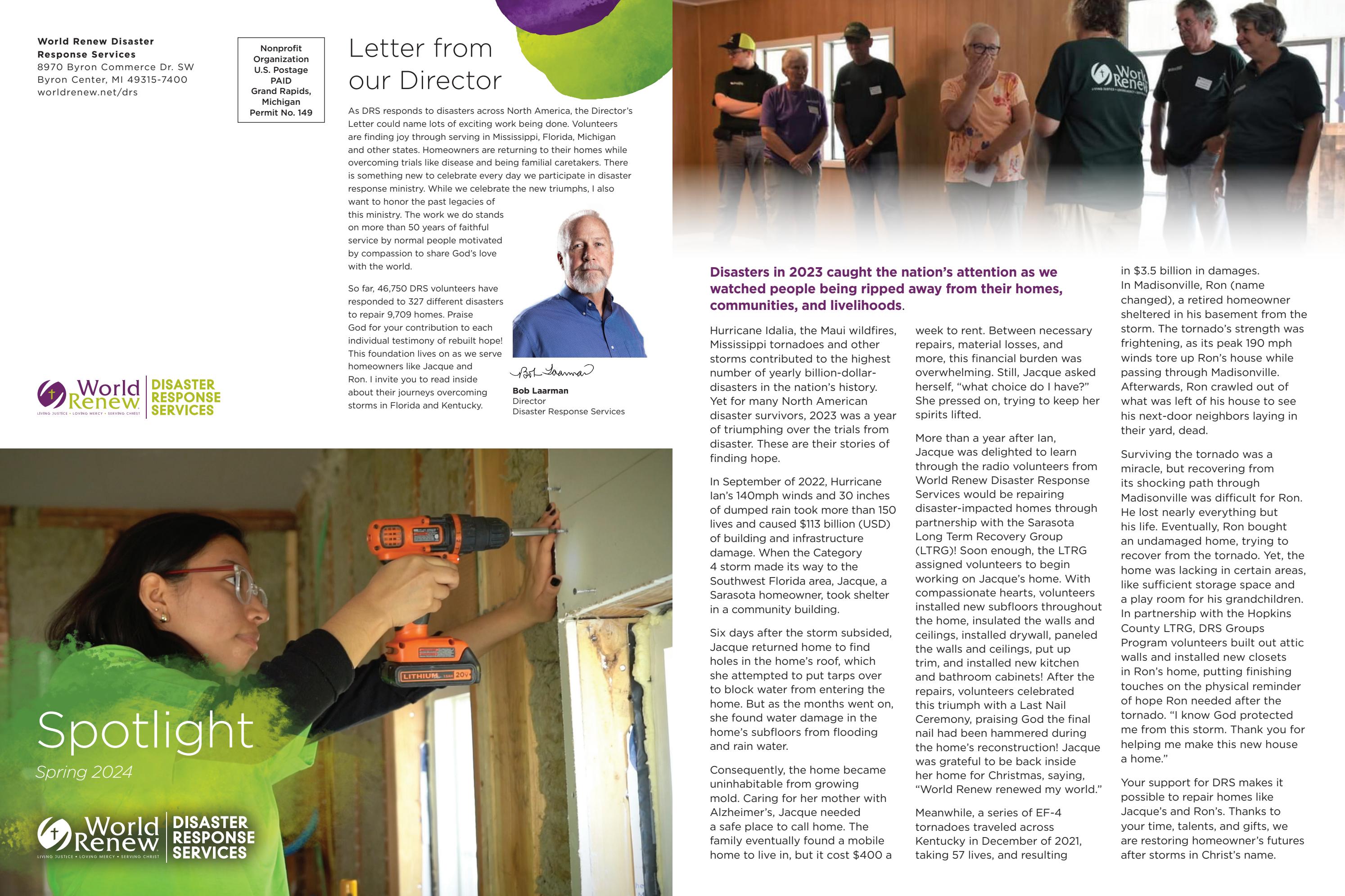 Spotlight Newsletter - Spring 2024 by worldrenewus - Issuu