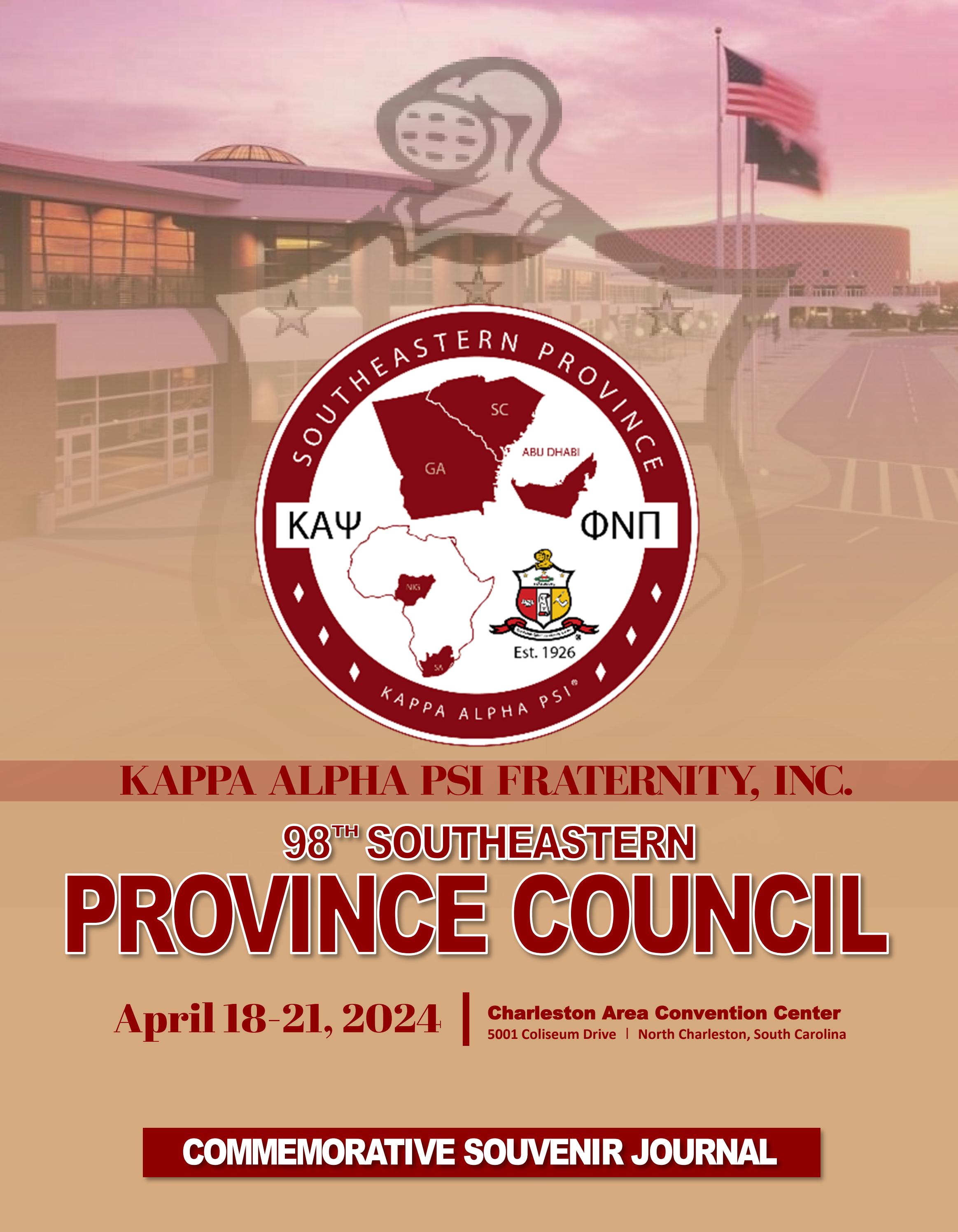 98th Southeastern Province Council of Kappa Alpha Psi Fraternity, Inc. Commemorative Souvenir ...