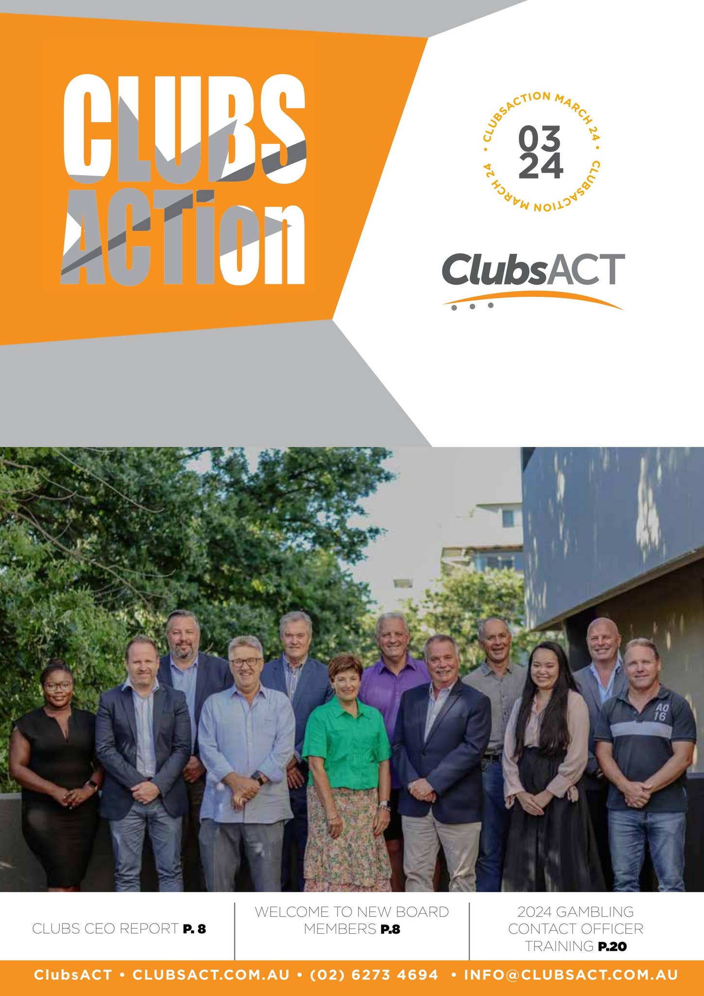 ClubsACTion Magazine March/April Edition by ClubsACT - Issuu