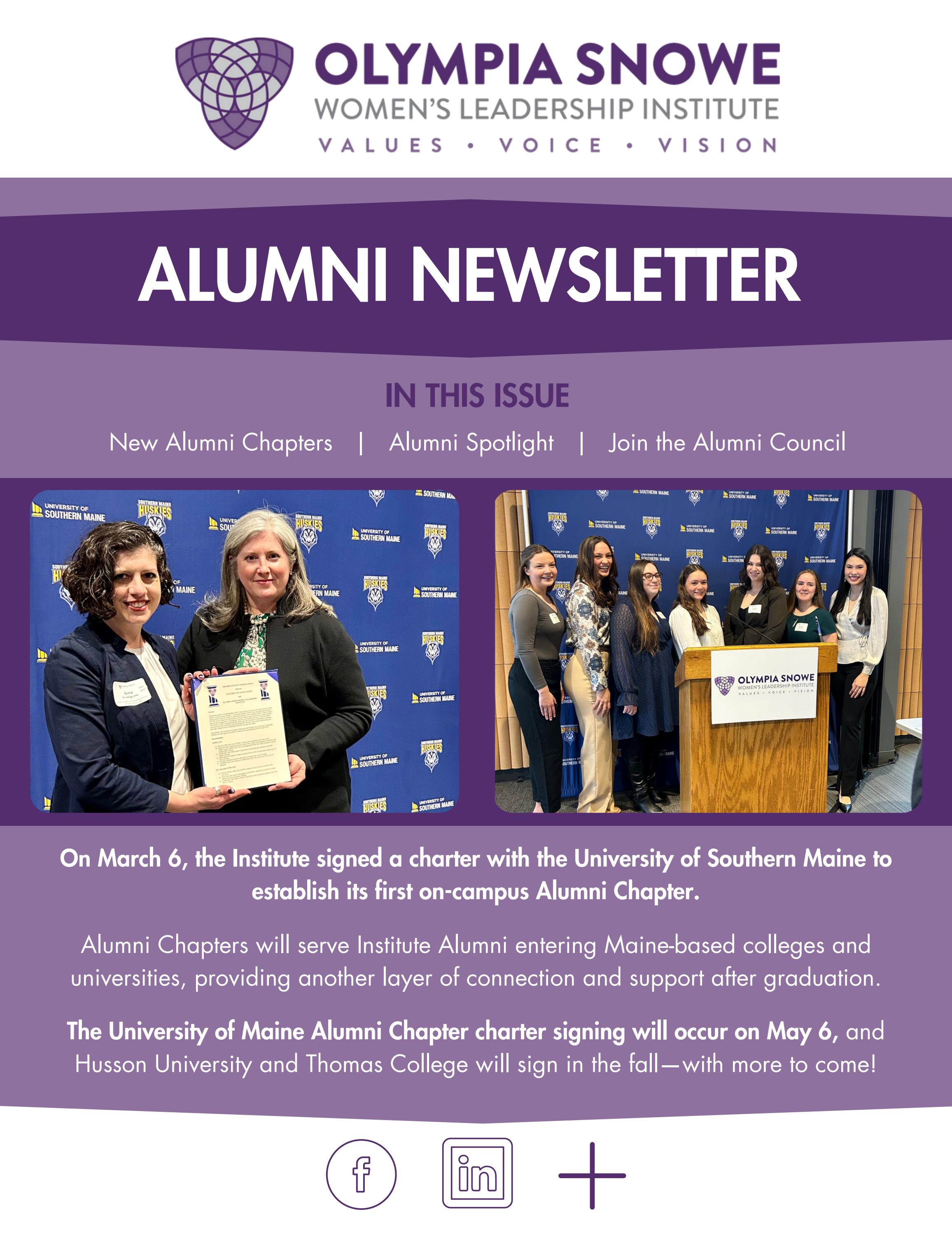 OL Alum Newsletter - April 2024 by Olympia Snowe Women's Leadership ...