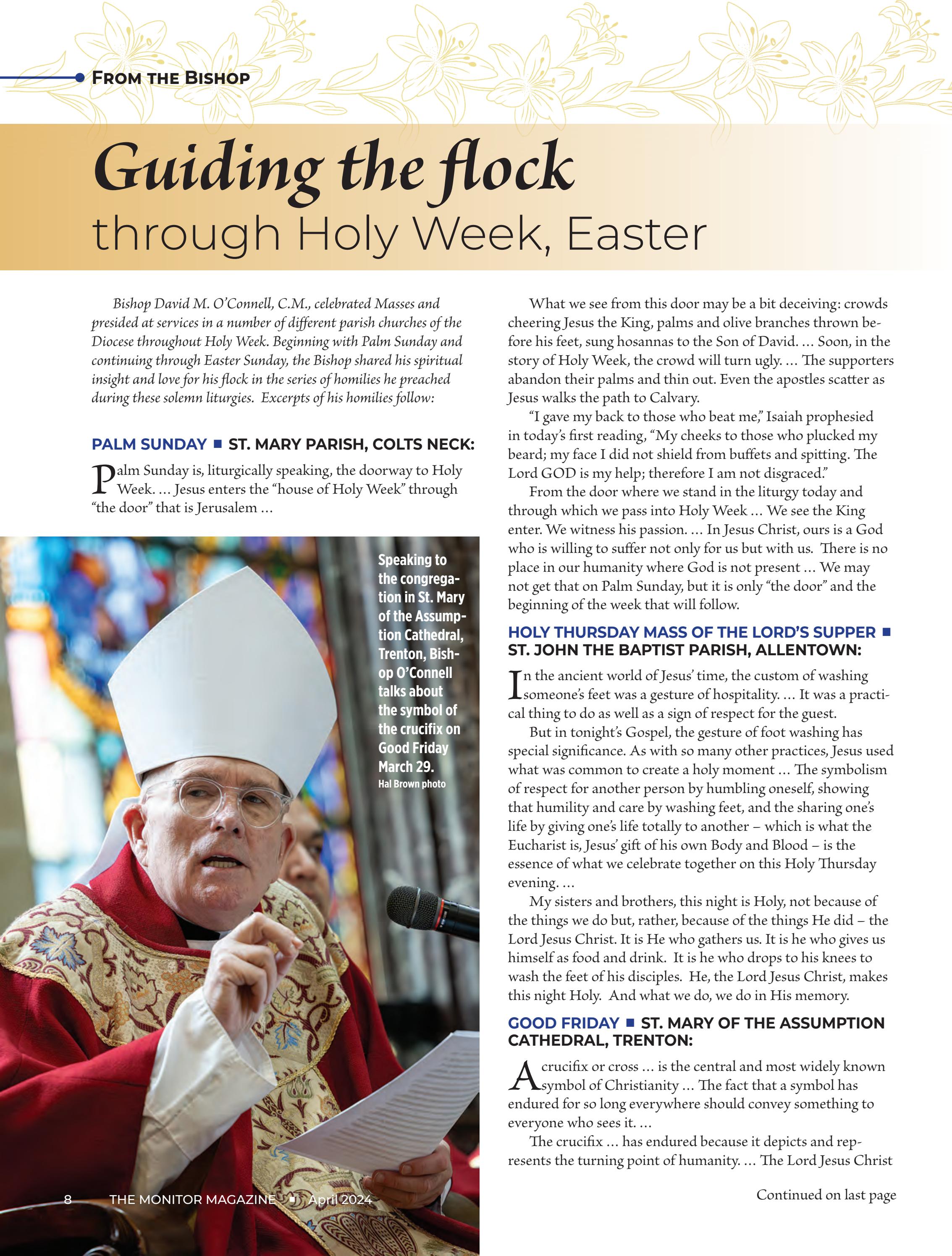Monitor Magazine April 2024: Holy Week | Easter by Diocese of Trenton ...