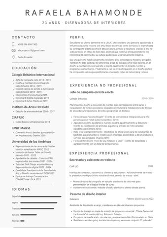CV Rafaela Bahamonde by ela.bahamonde - Issuu