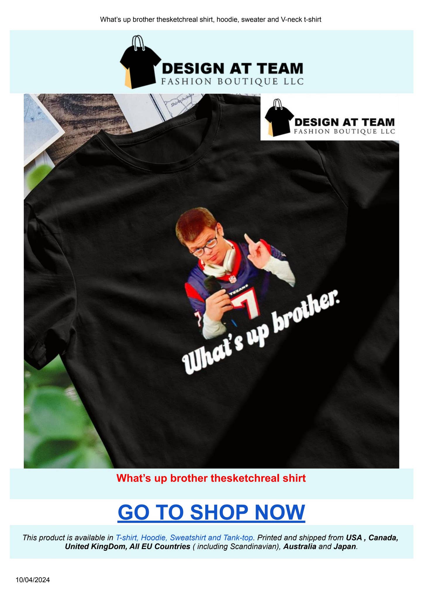 What’s up brother thesketchreal shirt by Design AT Shop - Issuu
