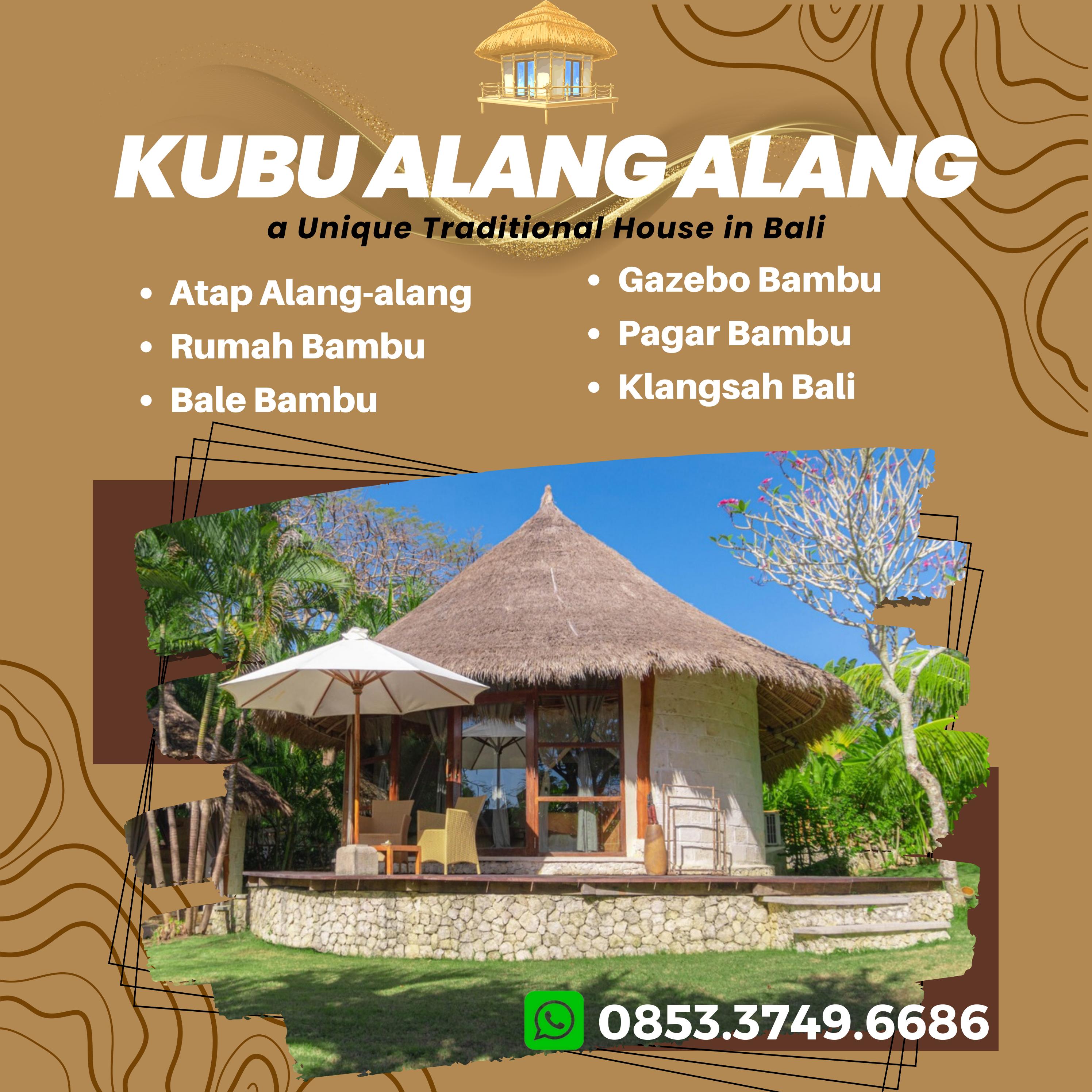 Kubu Alang-Alang: Partner Terpercaya untuk Rumah Bambu Sederhana di ...