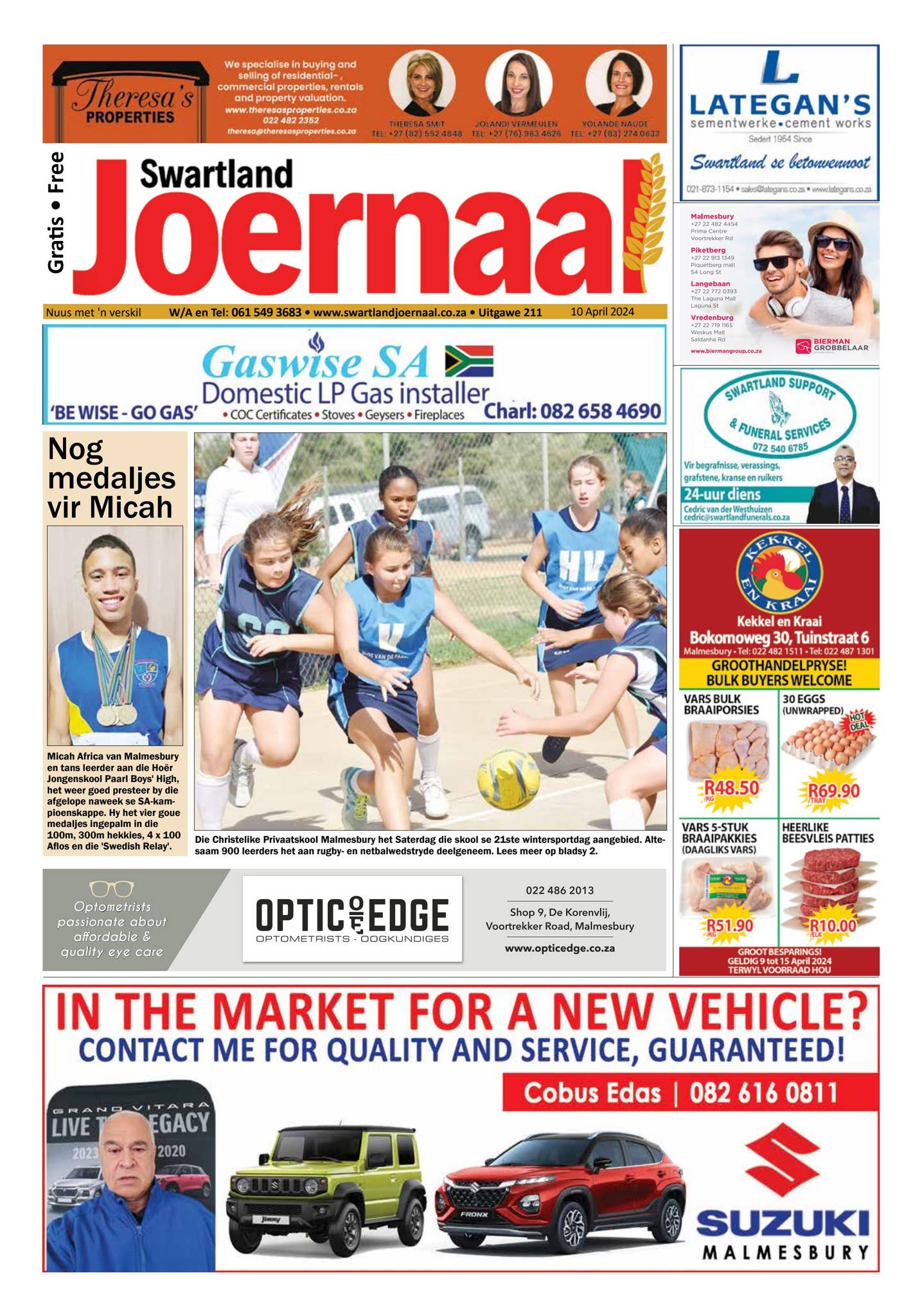 10 April Swartland Joernaal by Swartland Joernaal - Issuu