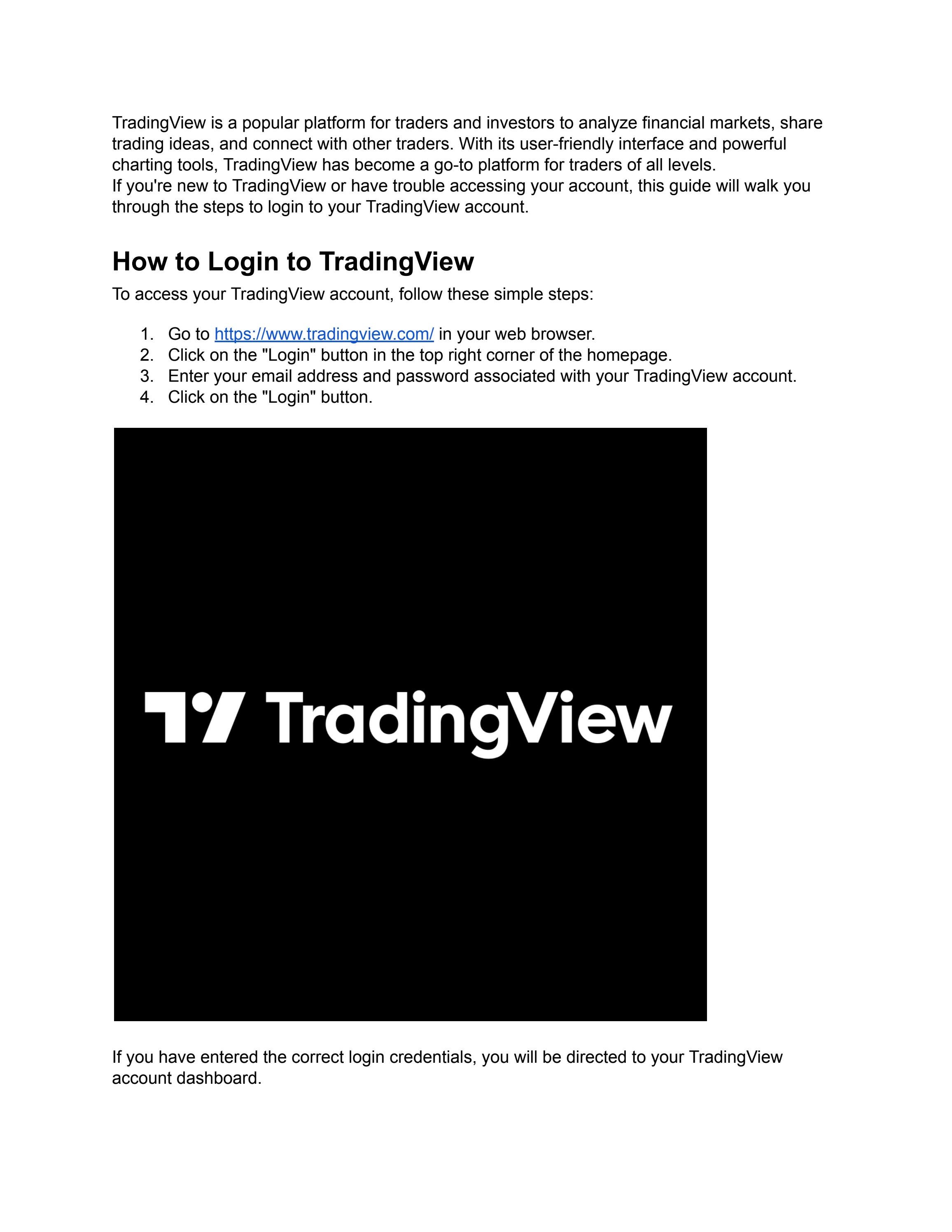 How to Access Your TradingView Login Account by quotex login - Issuu