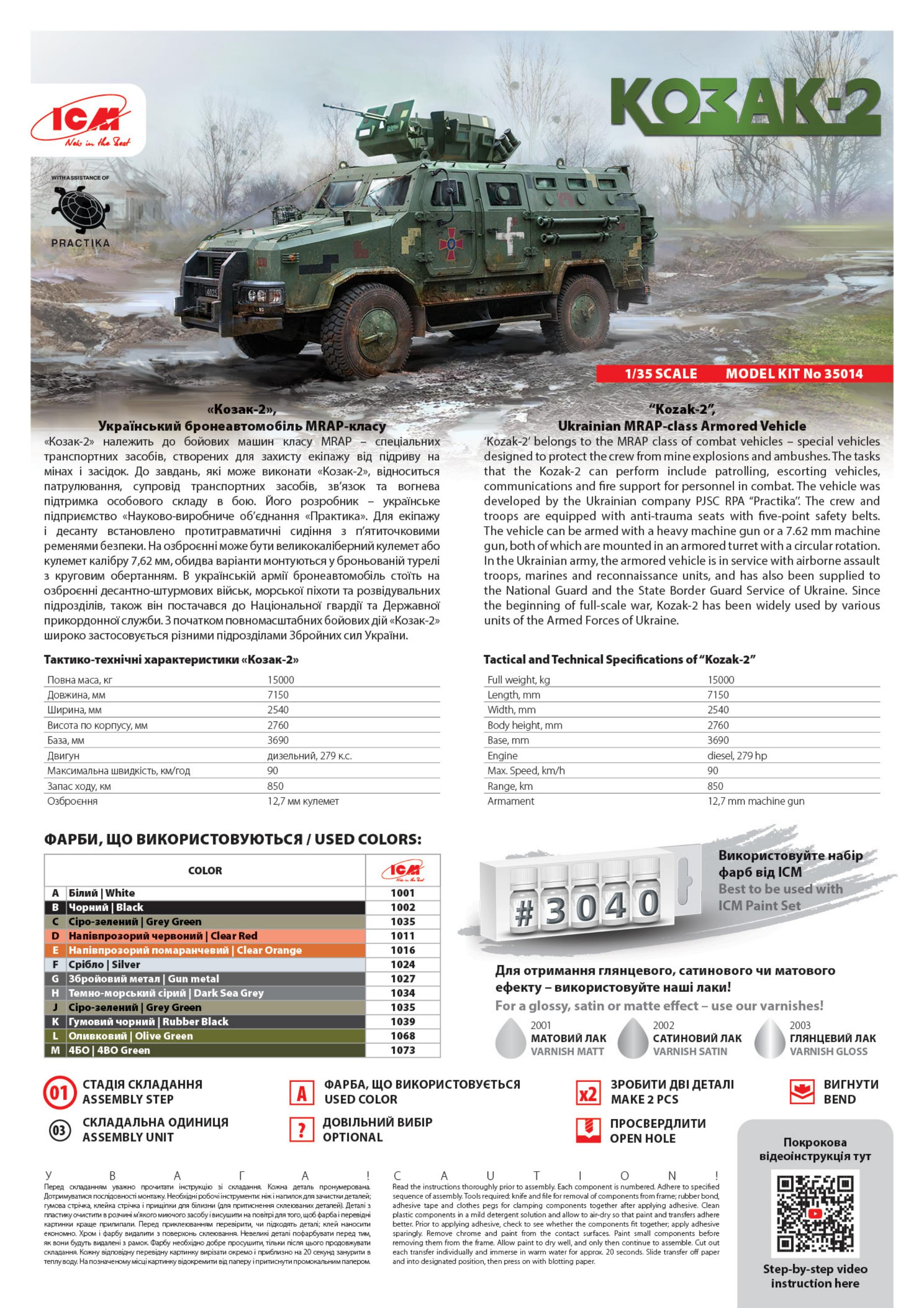 ICM 35014, Козак-2, схема збірки by Modeland - Issuu