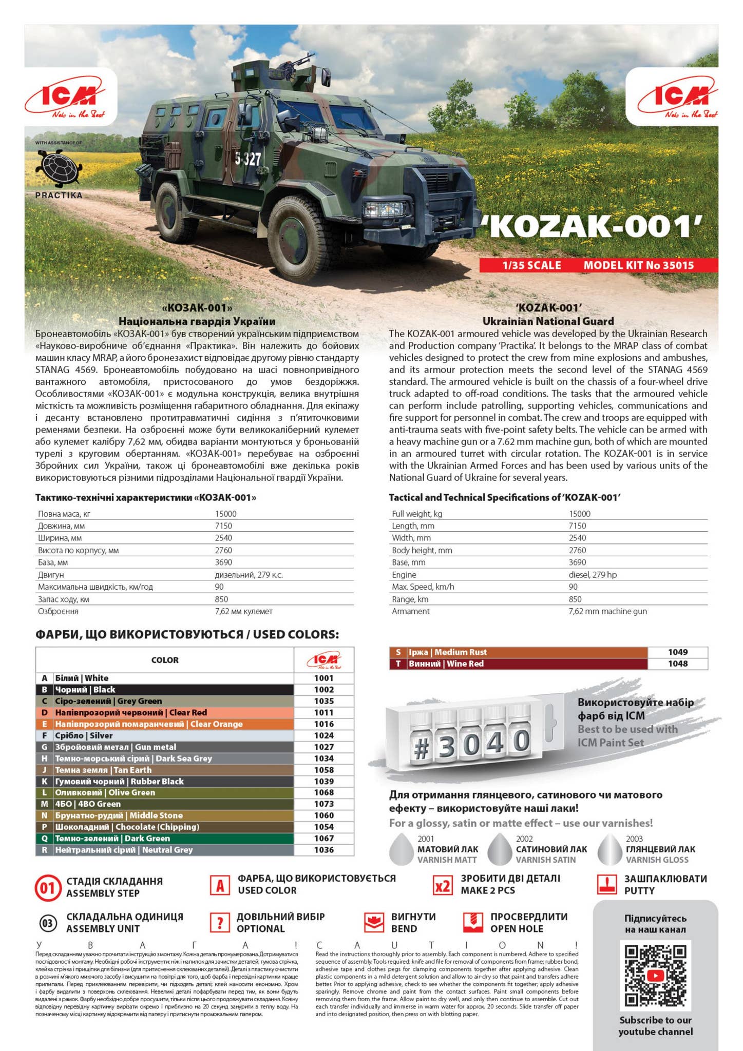 ICM 35015, 'Козак-001, схема збірки by Modeland - Issuu