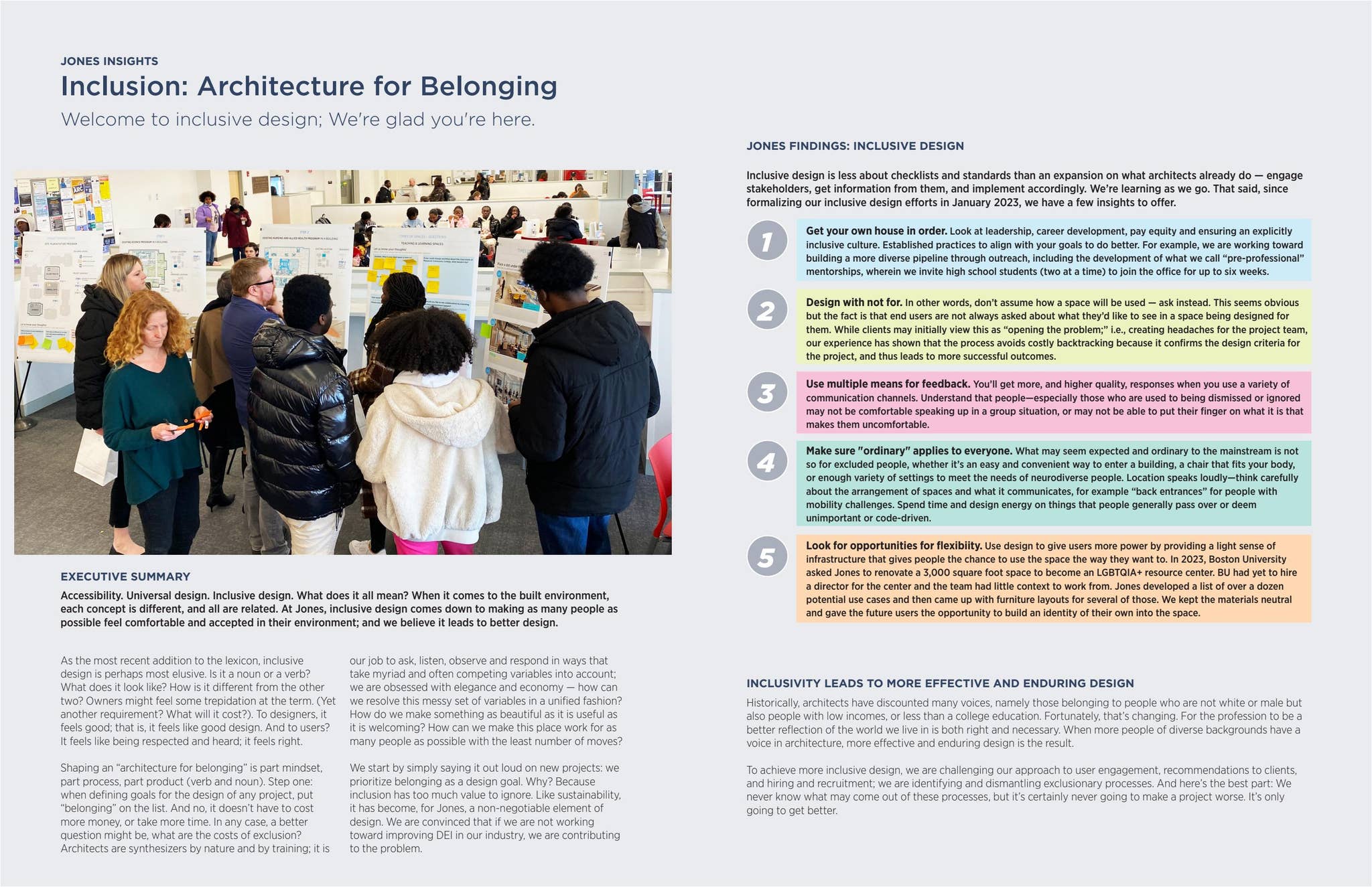 Insight - Architecture for Belonging by Jones Architecture Inc. - Issuu