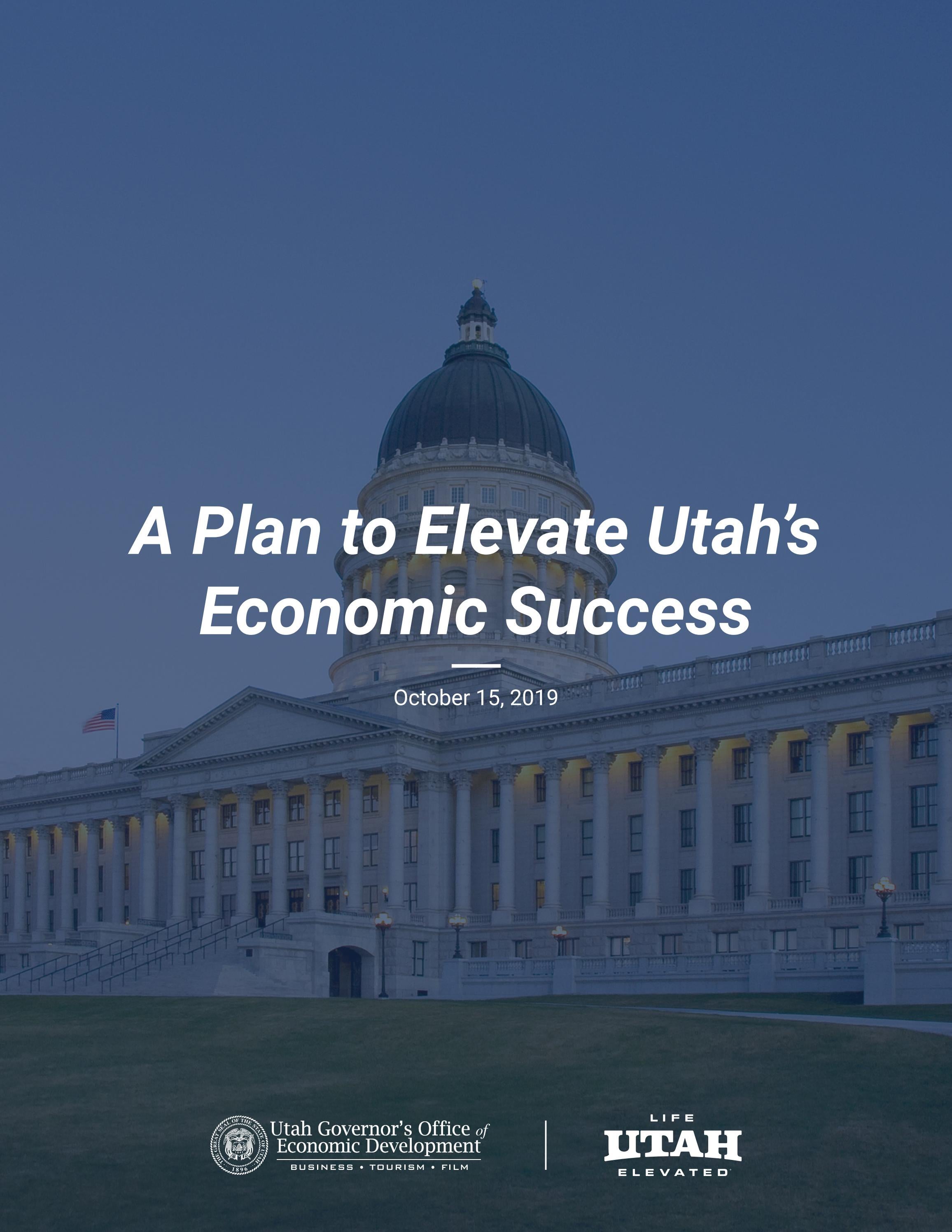 Utah 2019 Economic Development Strategic Plan by Utah Governor's Office ...