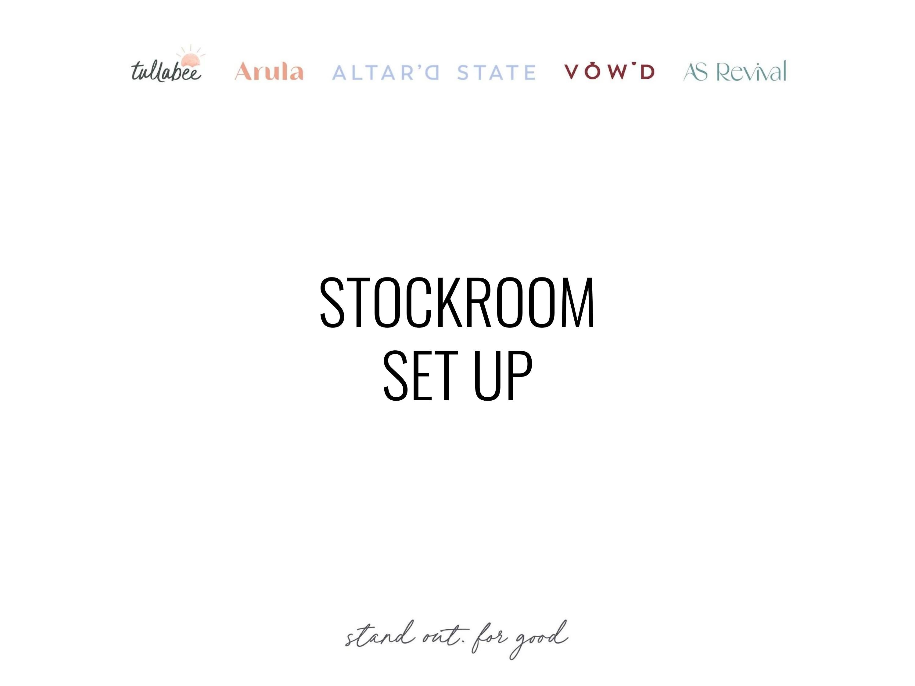 Stockroom Set Up Update by standoutforgoodinc - Issuu