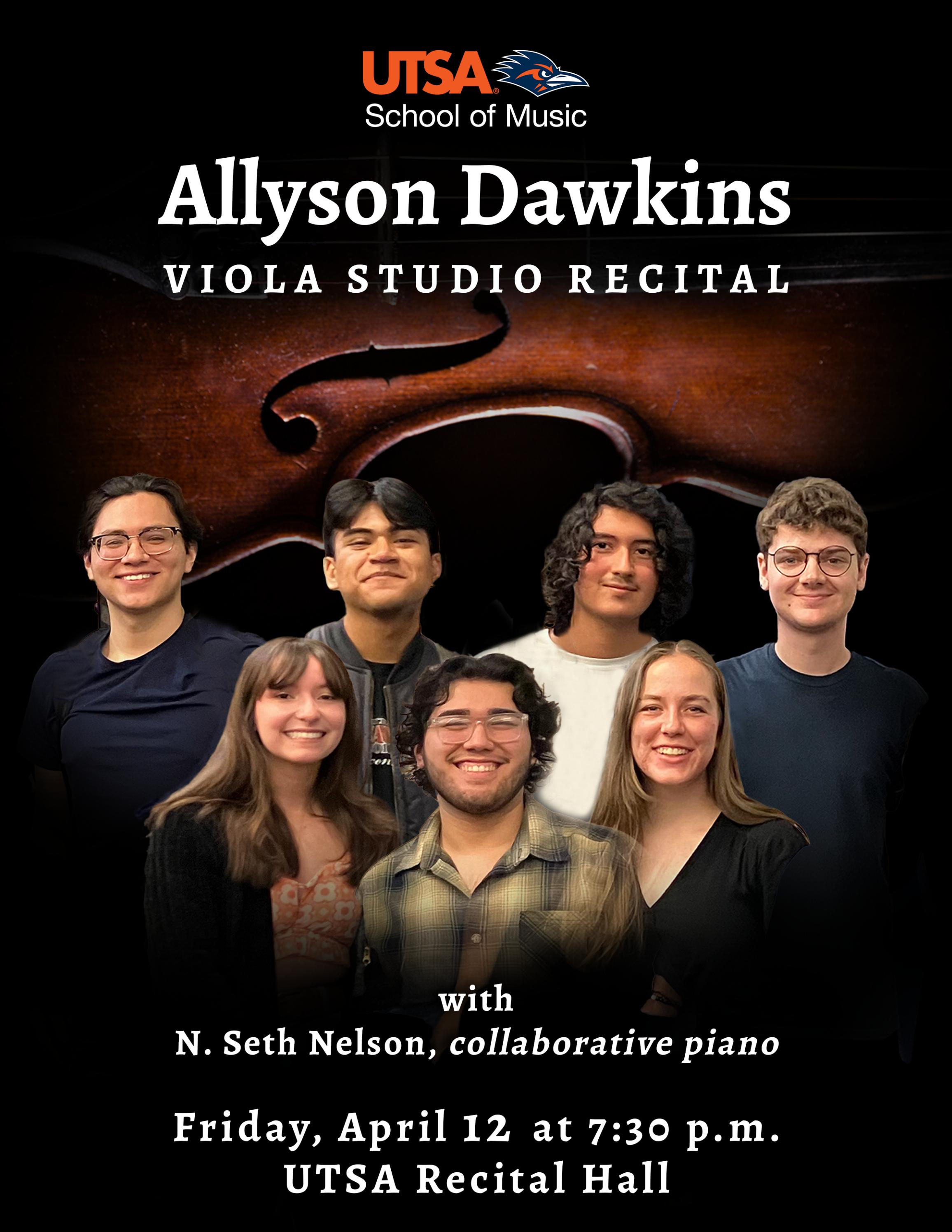 Dawkins Viola Studio Recital by UTSA School of Music - Issuu